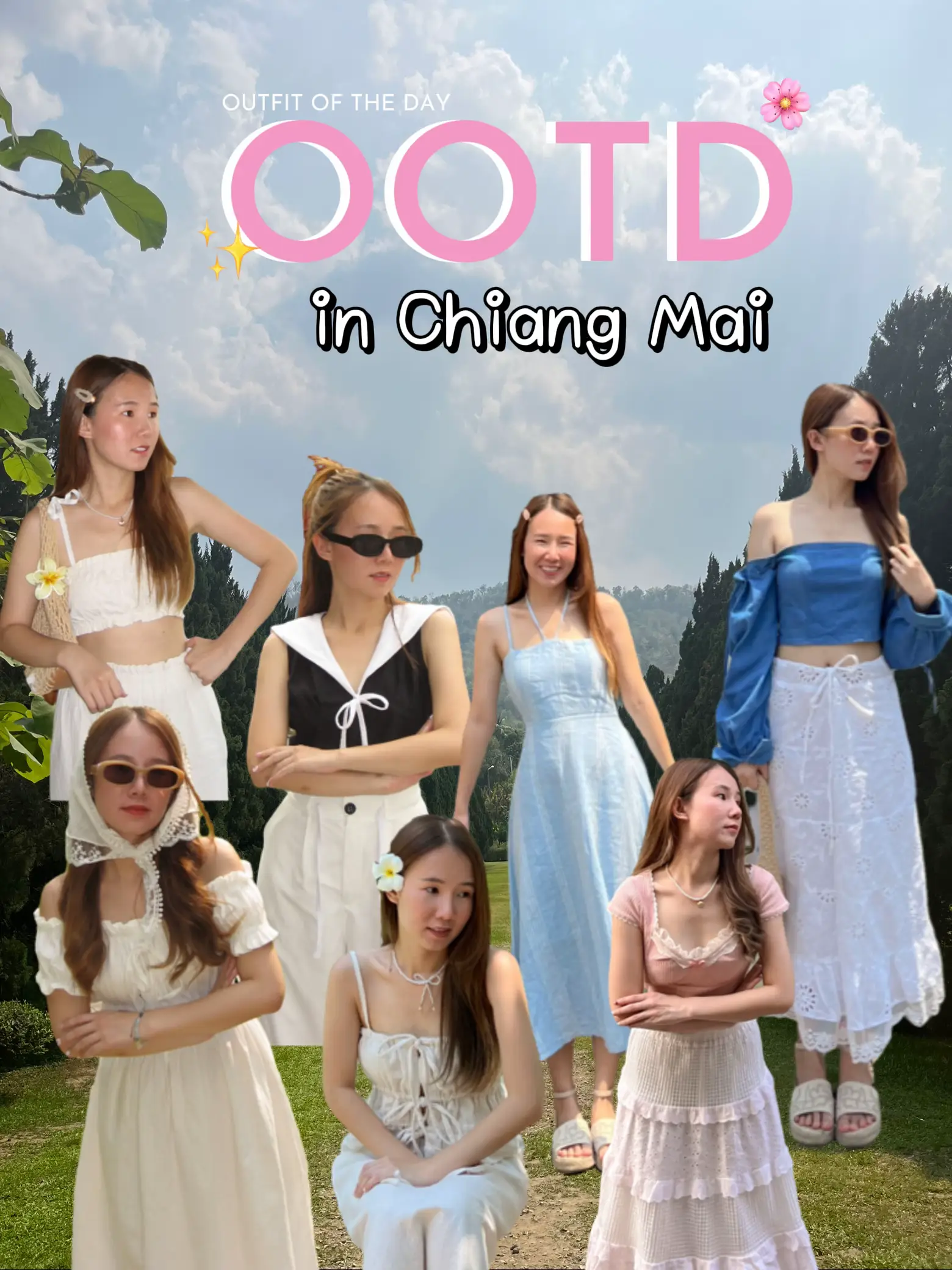 OOTD in Chiang Mai 🌸 | แกลเลอรีที่โพสต์โดย 𝐦𝐦 ♡︎ | Lemon8