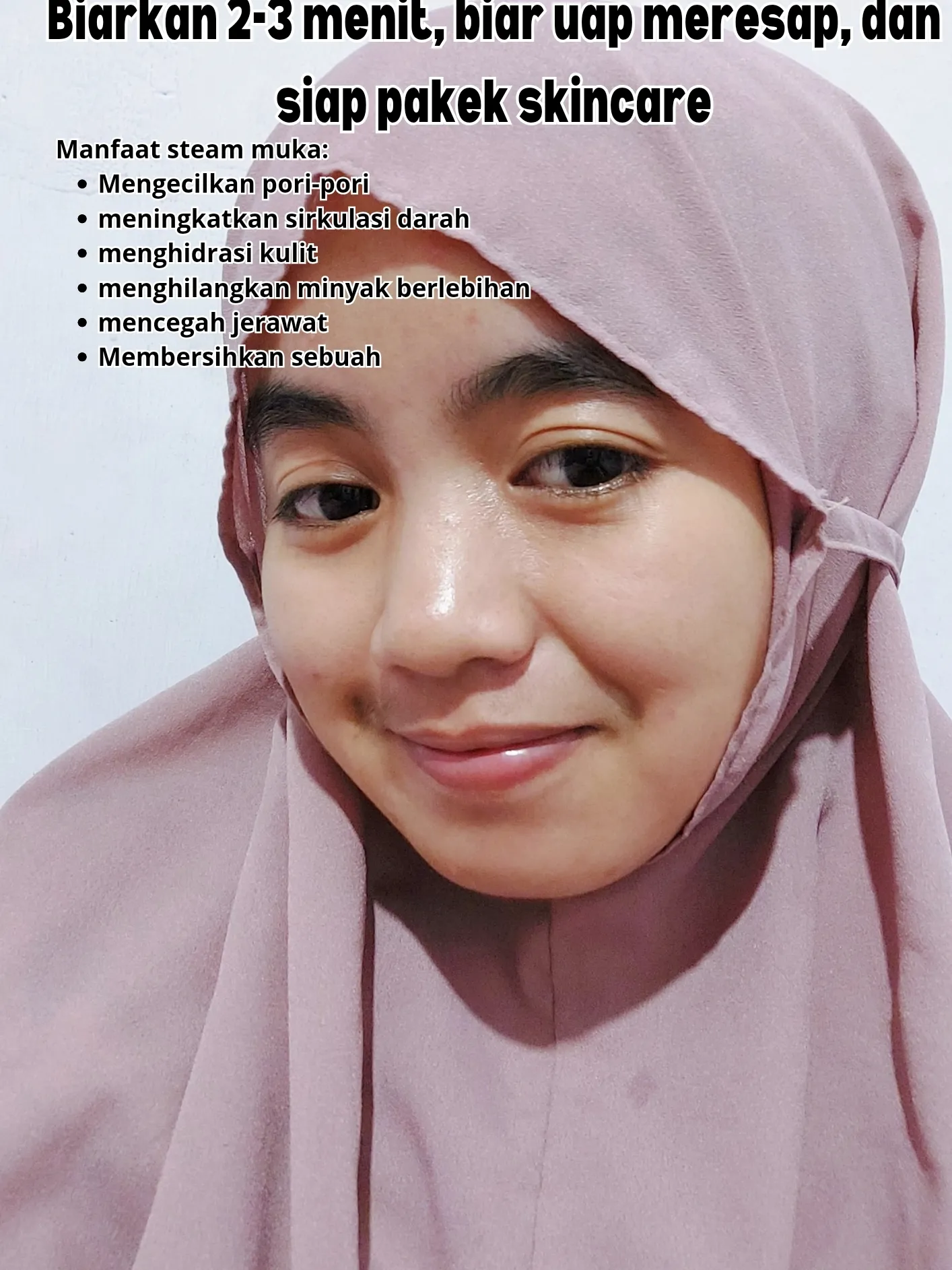 Rajin Uap Muka, pori-pori gede auto minggat!!! | Galeri diposting oleh bby | Lemon8