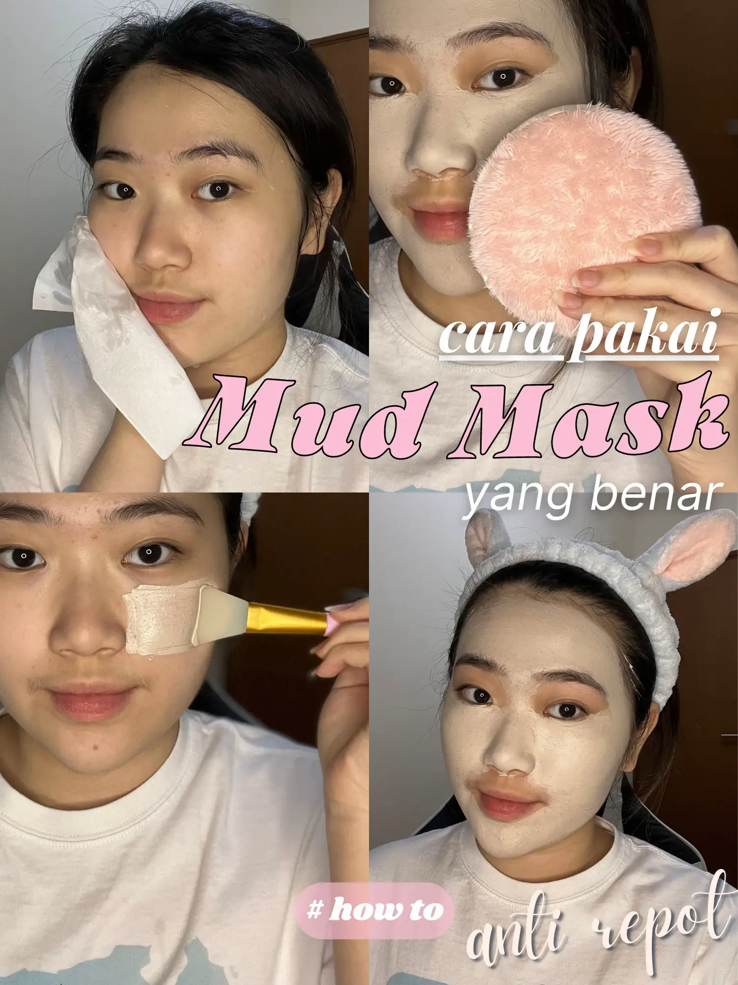 Cara Pakai Mud Mask yang benar 💯💯💯 | Galeri diposting oleh vianka | Lemon8