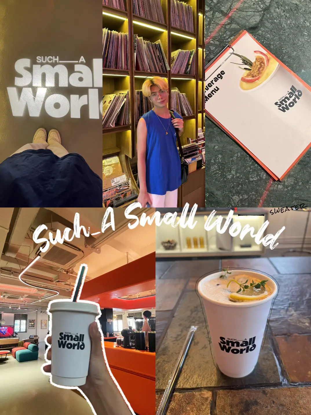 SUCH _A SMALL WORLD 📀🍹. | แกลเลอรีที่โพสต์โดย KATSAMONNAT A-D | Lemon8