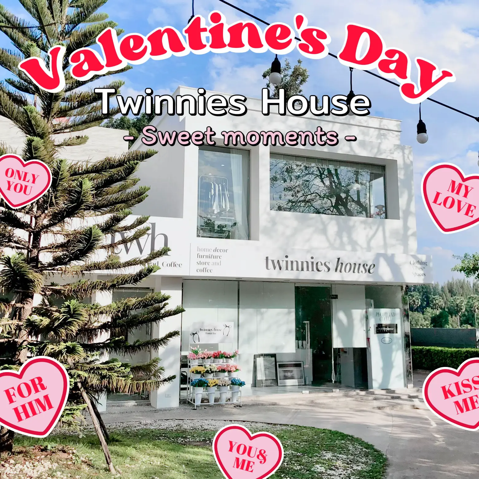#คาเฟ่โคราชต้อนรับวาเลนไทน์ 🎀 Twinnies House 🧁🌷🏠 | แกลเลอรีที่โพสต์โดย ...