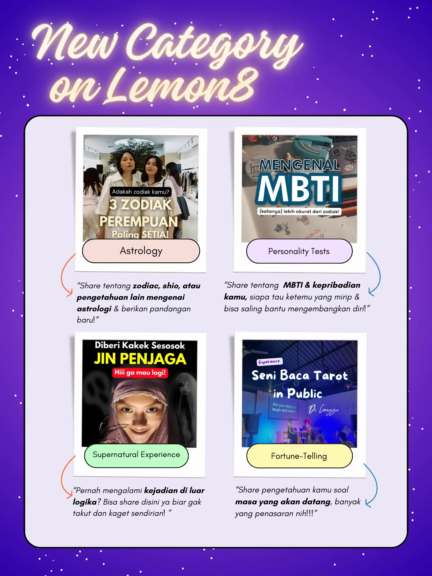 YUK, JOIN COMMUNITY LEMON8 SUPERNATURAL & MAGIC!! | Galeri diposting oleh Lemon8_ID | Lemon8