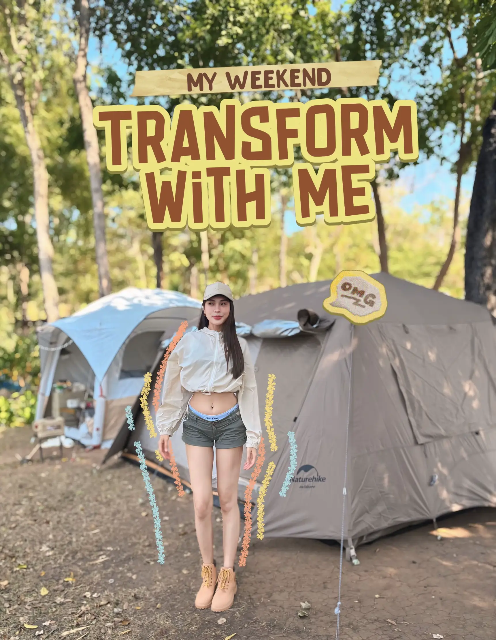 รวมชุดไปแคมป์ปิ้ง สาวๆพลัสไซส์ห้ามพลาด - Camping Time | แกลเลอรีที่โพสต์โดย Chubby.Supi | Lemon8