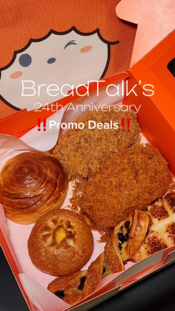 BreadTalk 24 Anniversary Promo Deals - $1.10 Buns | Video published by karolynchua | Lemon8