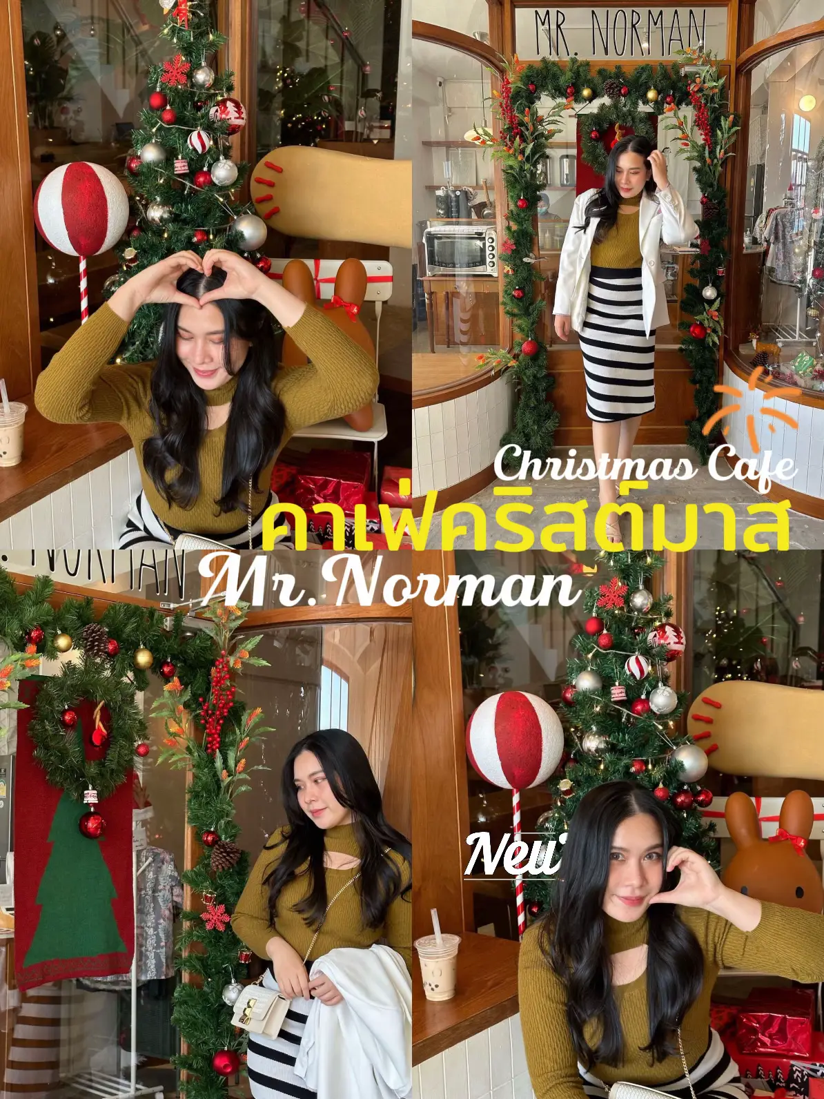 🎄ไปถ่ายรูปคาเฟ่คริสต์มาส Mr.Norman🤶🏻💫 ที่ระยองกันค้า🎅🏻🎁 | แกลเลอรีที่โพสต์โดย ozone🌼🫧 | Lemon8