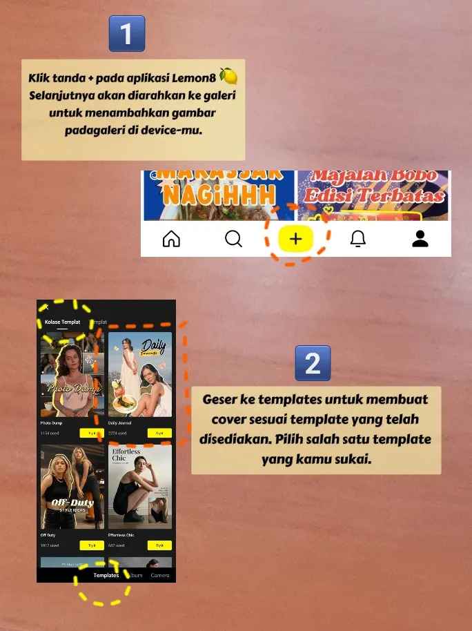 🍋Cara Mudah Membuat Cover Menarik dengan Lemon8🍋😍 | แกลเลอรีที่โพสต์โดย malihaima | Lemon8