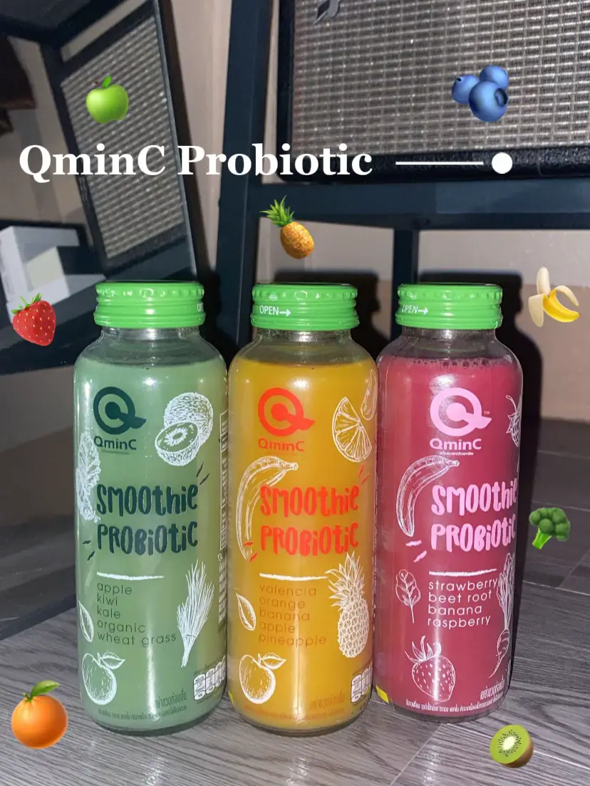 QminC Smoothie Probiotic อร่อยแถมประโยชน์ล้น 🍓🥝🍌🍏🍍🫐🥦 | แกลเลอรีที่โพสต์ ...