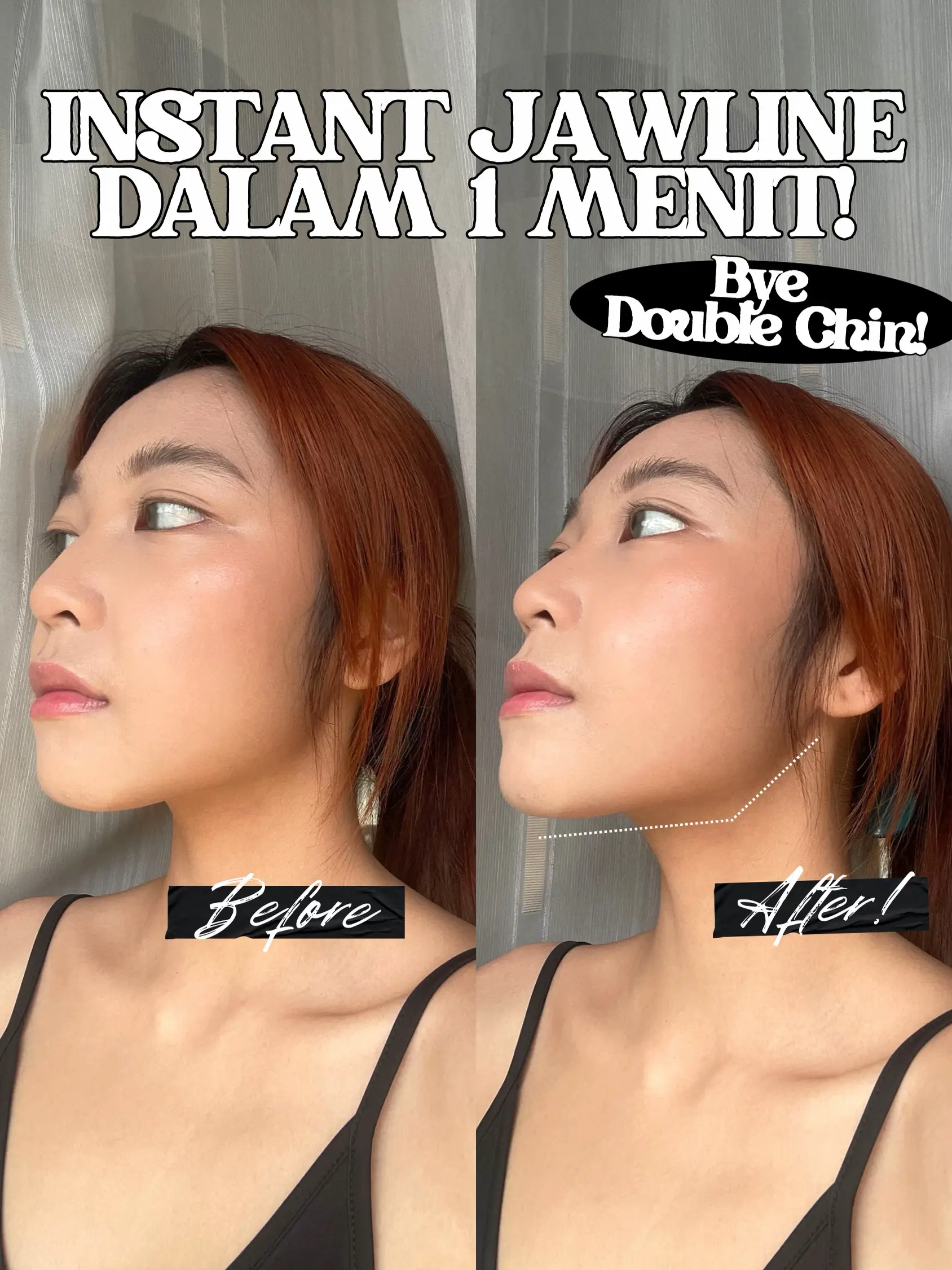 JAWLINE TEGAS & NO DOUBLE CHIN Dengan Cara Ini! | Galeri disiarkan oleh ...