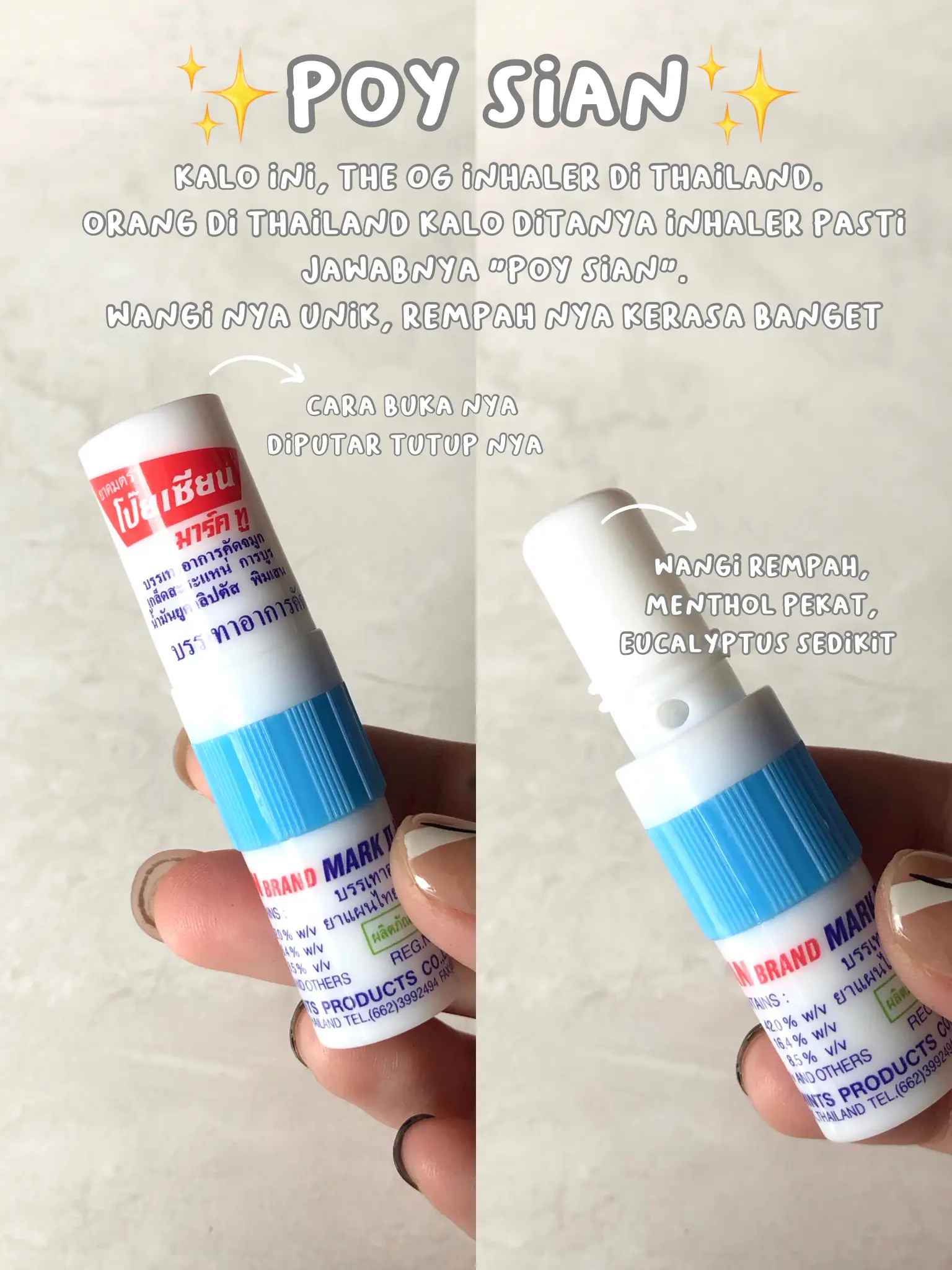️ SAVE DULU ️ REVIEW INHALER THAILAND | Galeri diposting oleh zahra🫶🏻💗 ...