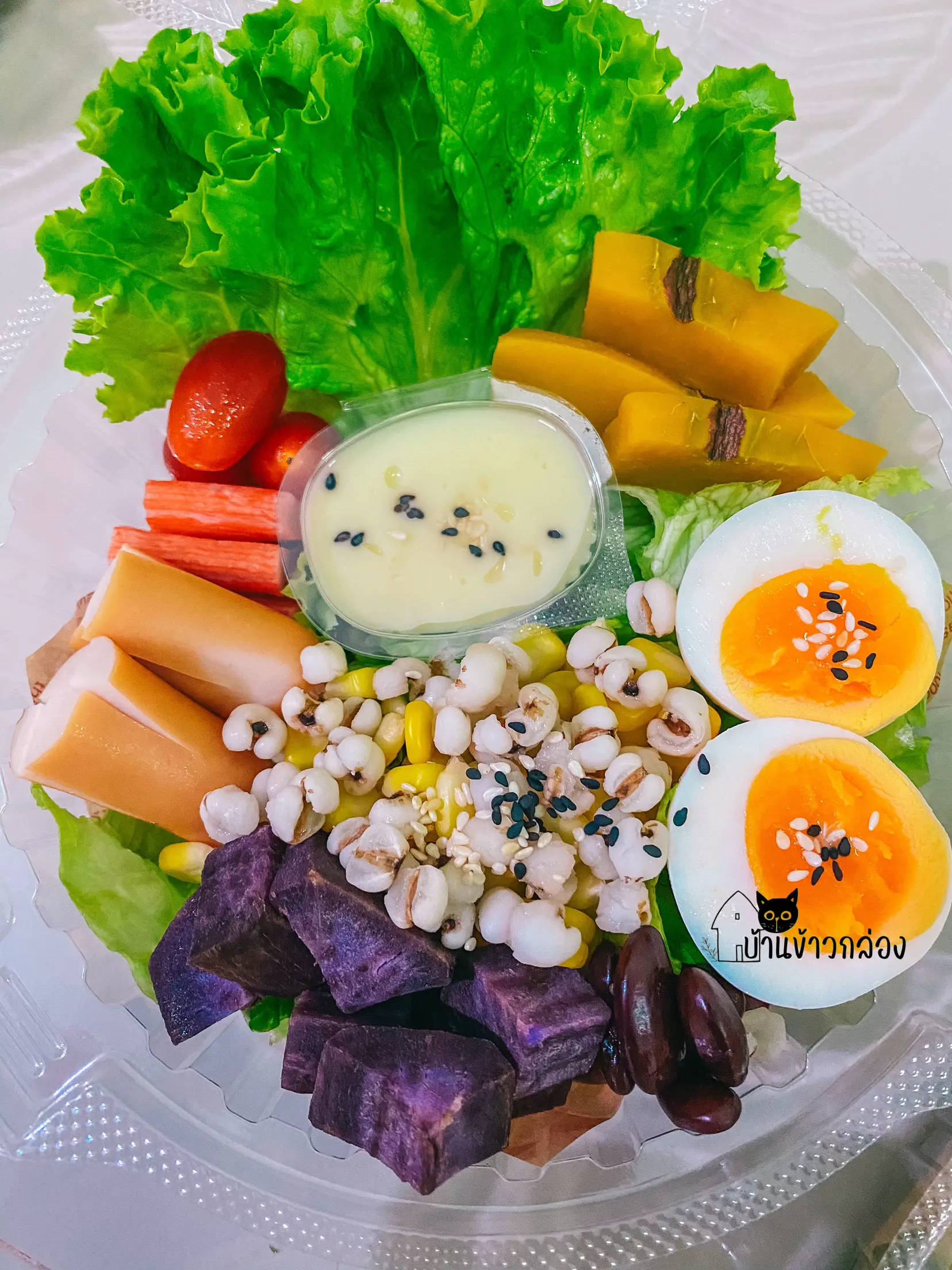 สลัด#ร้านบ้านข้าวกล่อง | แกลเลอรีที่โพสต์โดย ♡ 🐳𝔼𝕚𝕨 🐳 ♡ | Lemon8