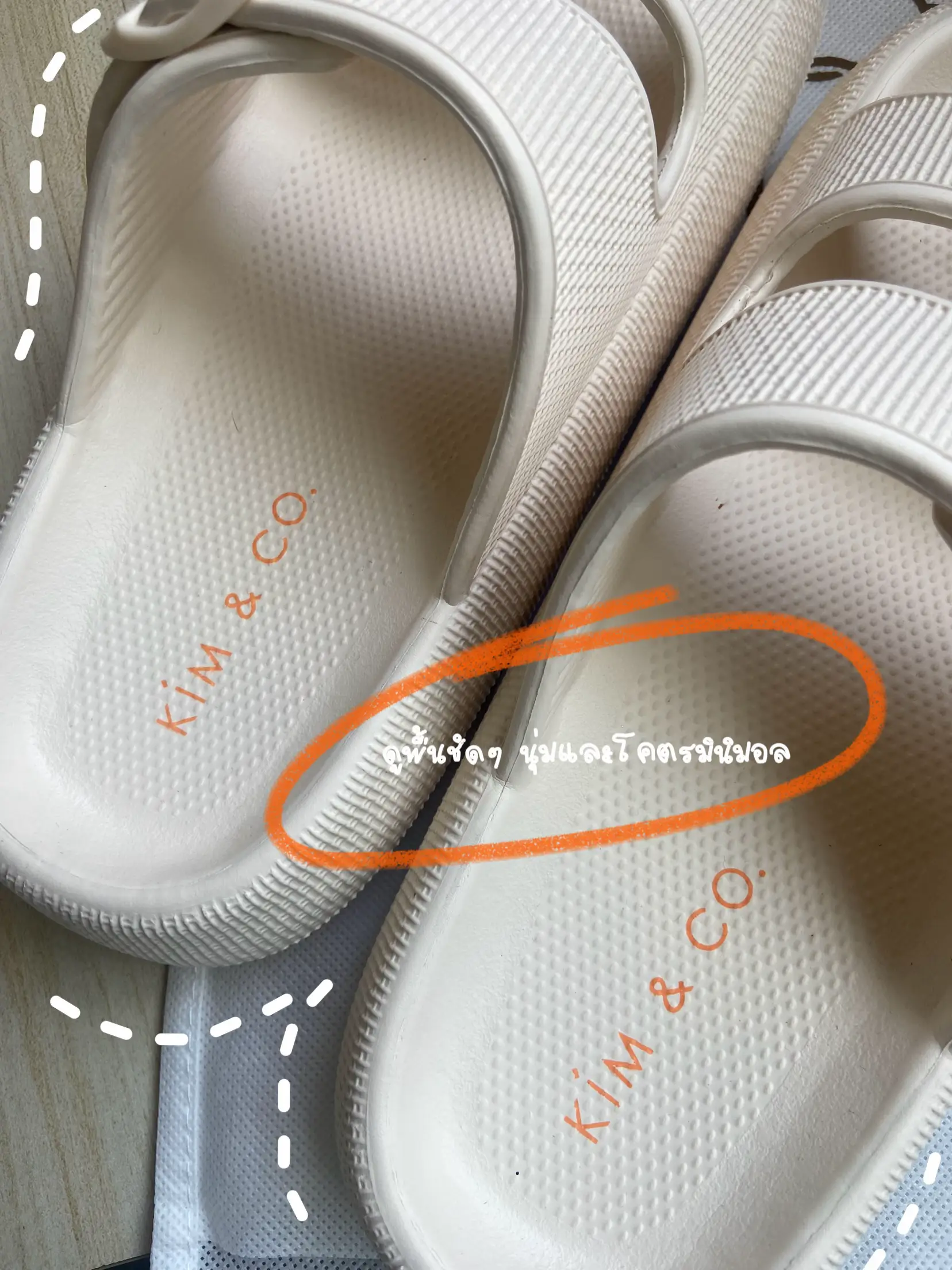 รองเท้าแตะนุ่มนิ่ม kim&co | แกลเลอรีที่โพสต์โดย Kapook | Lemon8