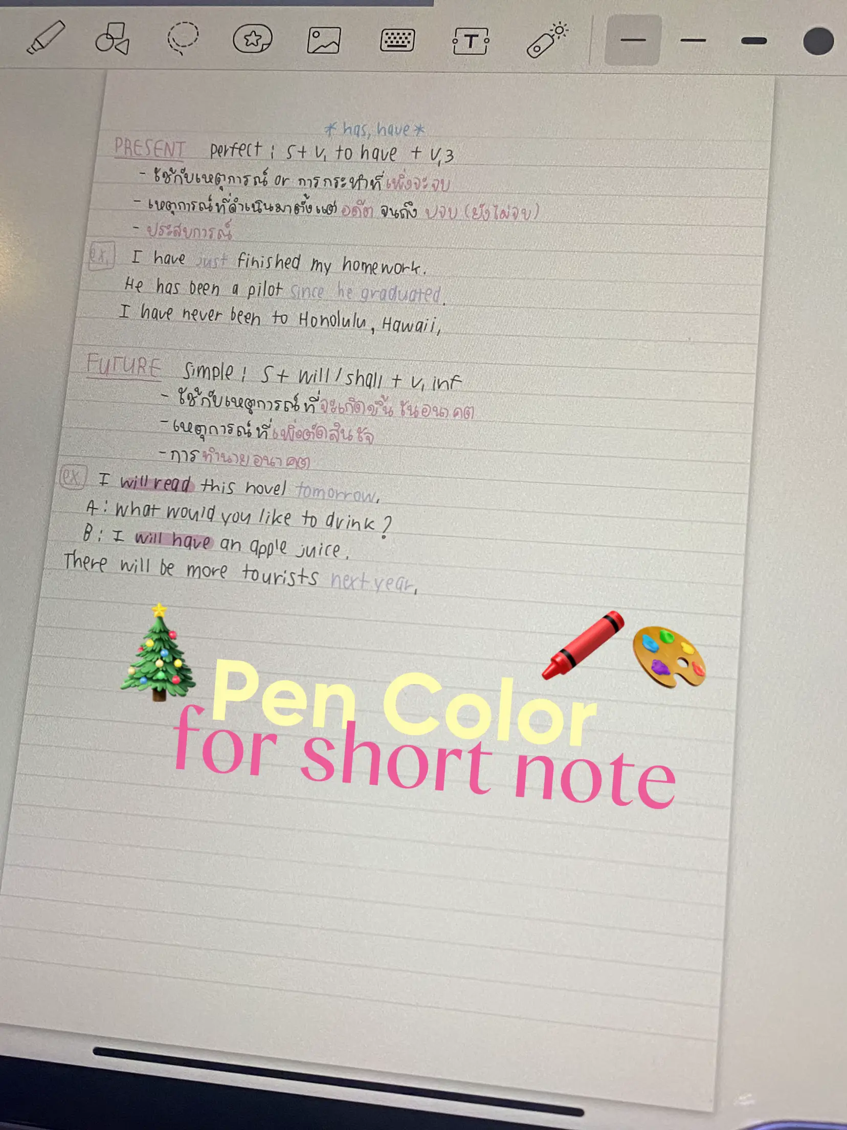 pen color for short note🖍️🌈🍀🎪🎄 | แกลเลอรีที่โพสต์โดย japan>
