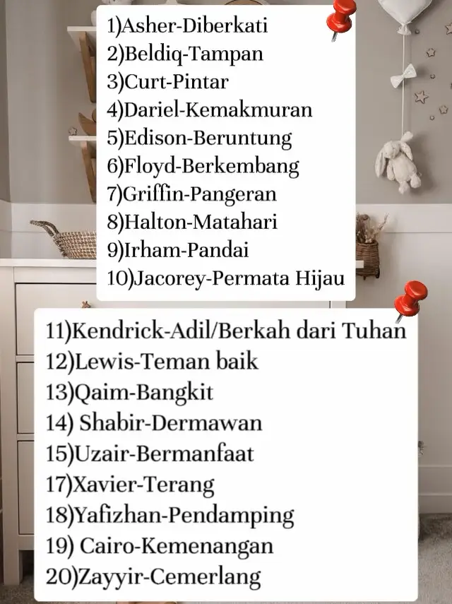 Nama Anak Lelaki yang Sangat Unik 😍 | Galeri disiarkan oleh Sheron1707 | Lemon8