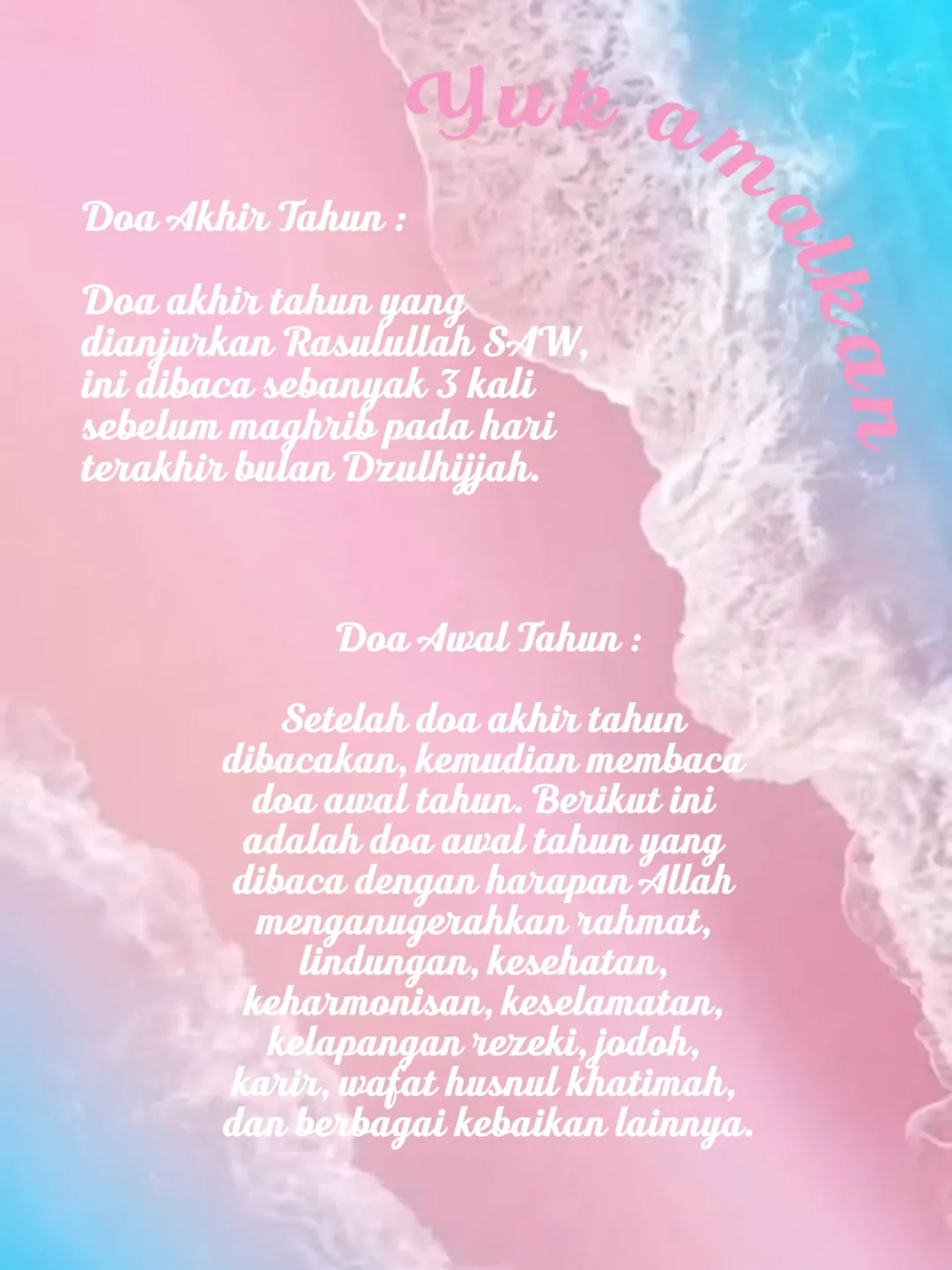 DOA PENGHUJUNG TAHUN | Galeri diposting oleh Poppy | Lemon8