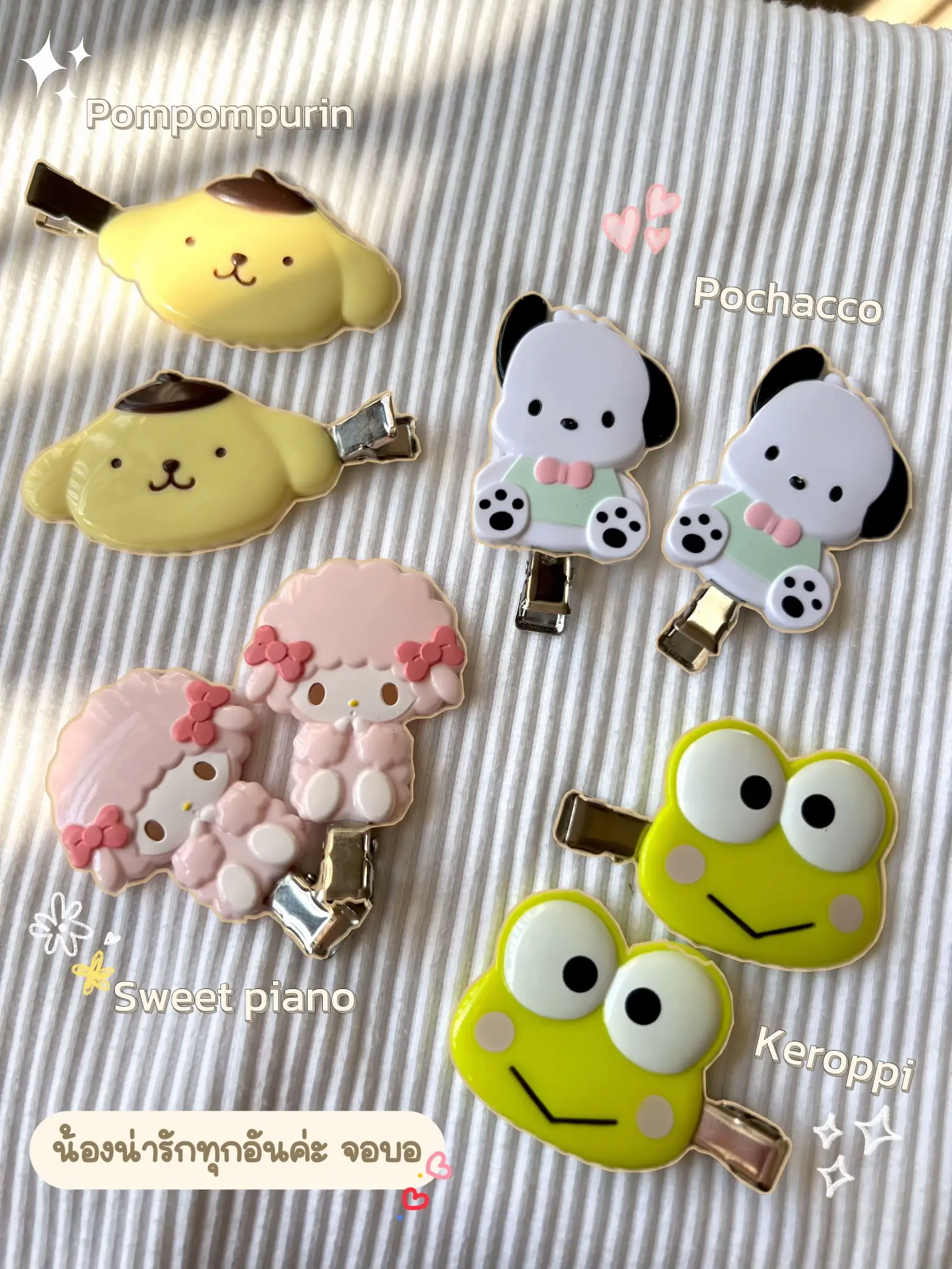 เปิดกรุกิ๊บ Sanrio ทั้งหมดที่มี | แกลเลอรีที่โพสต์โดย Pichmpeem | Lemon8
