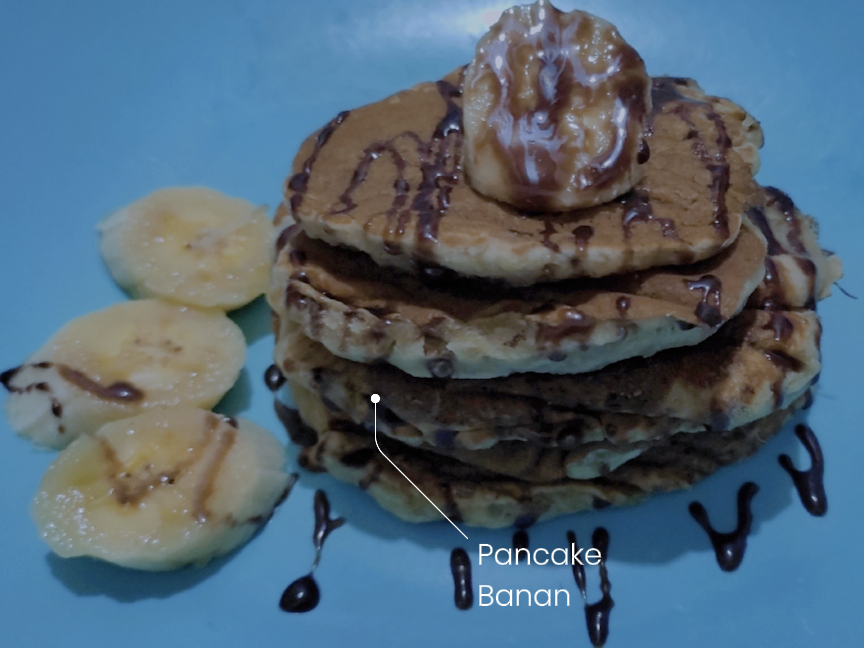 Pancake Pisang | Video dipublikasikan oleh kiyomi | Lemon8
