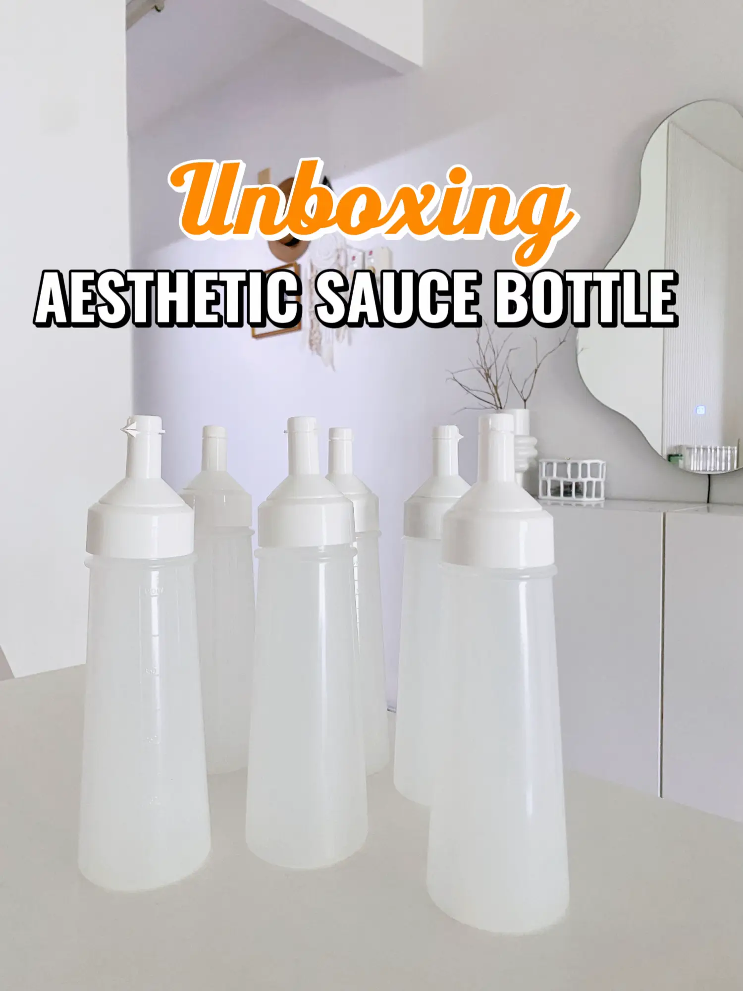 AESTHETIC SAUCE BOTTLE BIG SIZE 450ML 🫧 | Video diterbitkan oleh wawadels | Lemon8