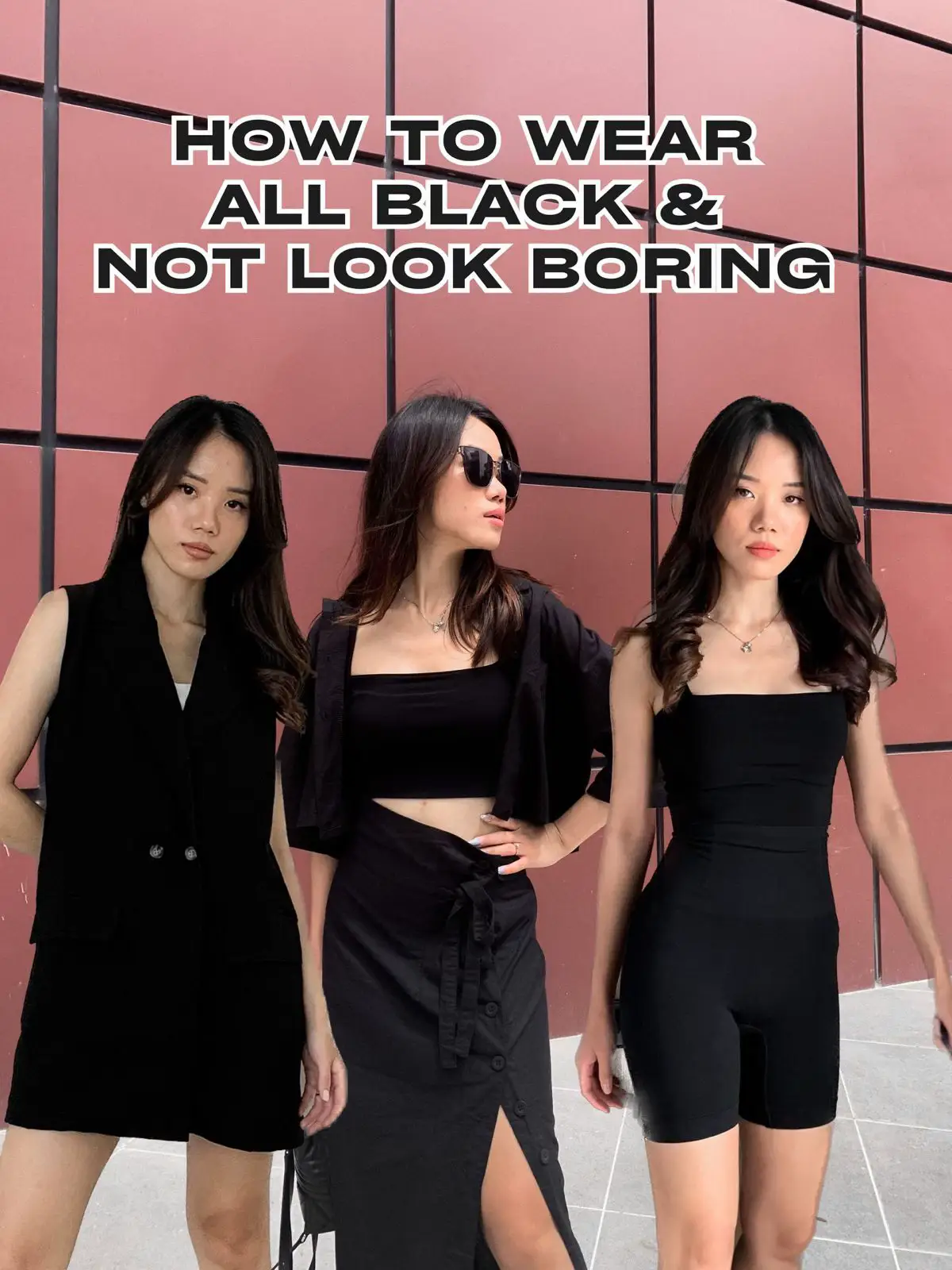 HOW TO WEAR ALL BLACK & NOT LOOK BORING? 🖤👀 | Galeri diposting oleh ...