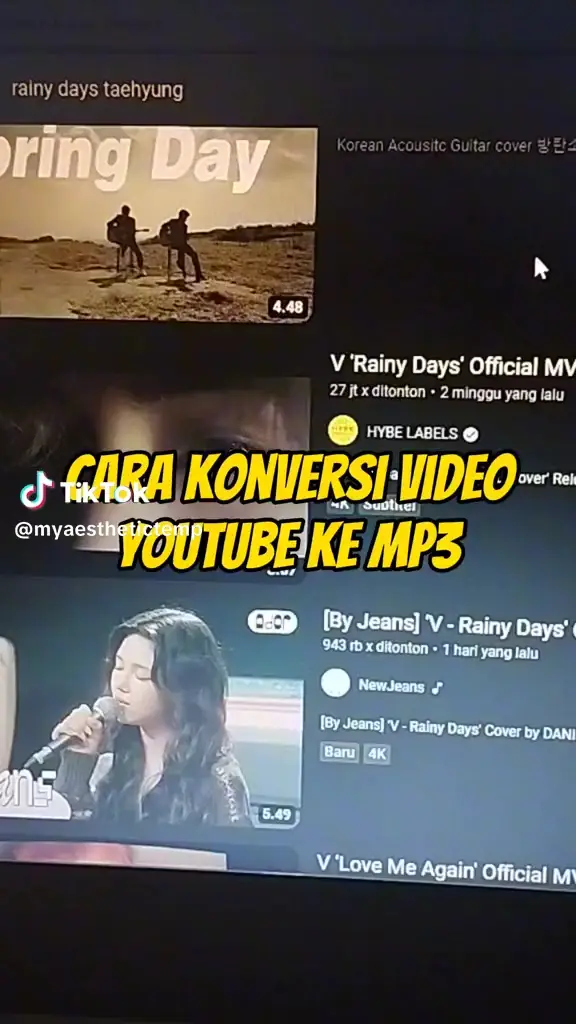 Konversi Video Youtube ke mp3 | Video diterbitkan oleh myaesthetictemp | Lemon8