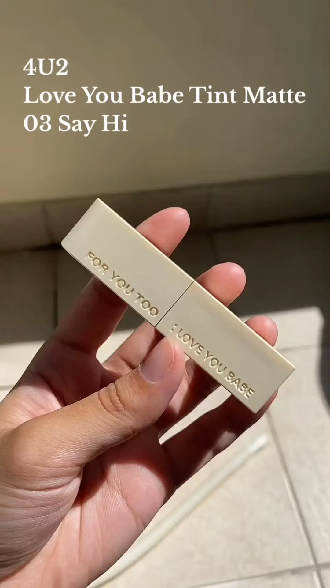 4U2 Love You Babe Tint Matte ลิปทินท์แมท | วิดีโอที่เผยแพร่โดย เจลลี่ฟิช🪼 | Lemon8