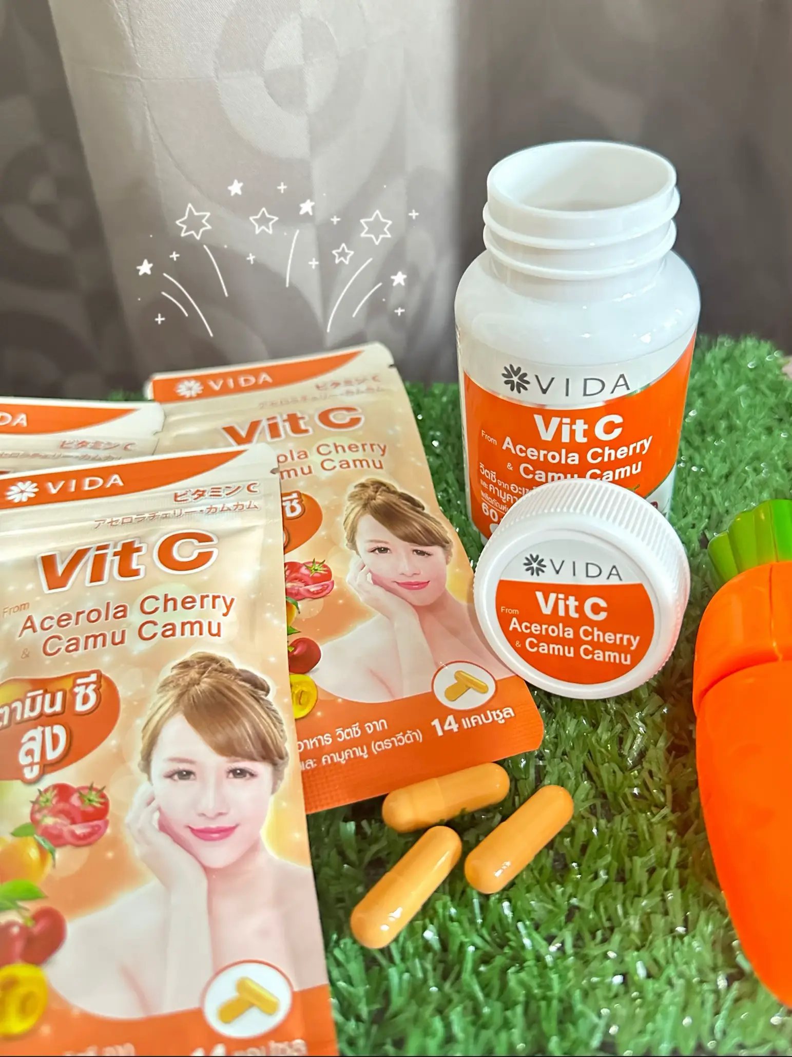 วิตามินซีกู้ผิวโทรม | Vid Vit C ︎🍊彡🧡୧‧⁺ | แกลเลอรีที่โพสต์โดย Nummhom | Lemon8