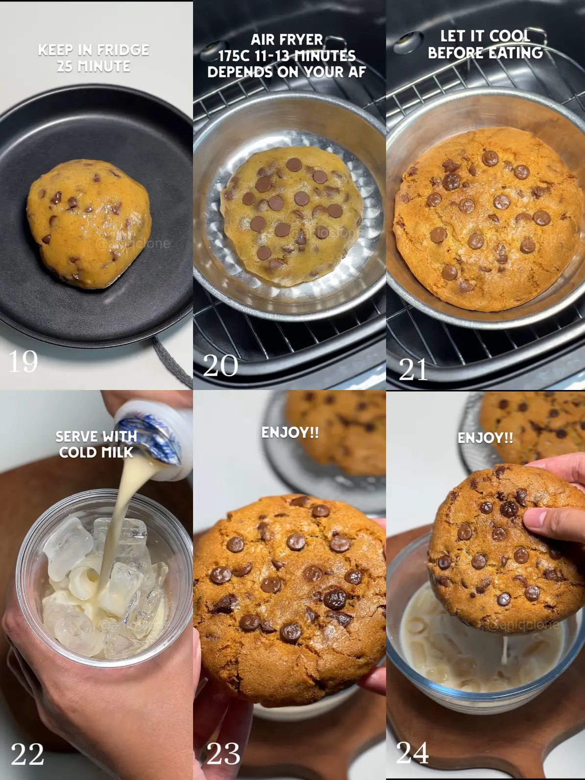 Soft Cookies Air Fryer Recipe 🍪 | Galeri disiarkan oleh aniqclone | Lemon8