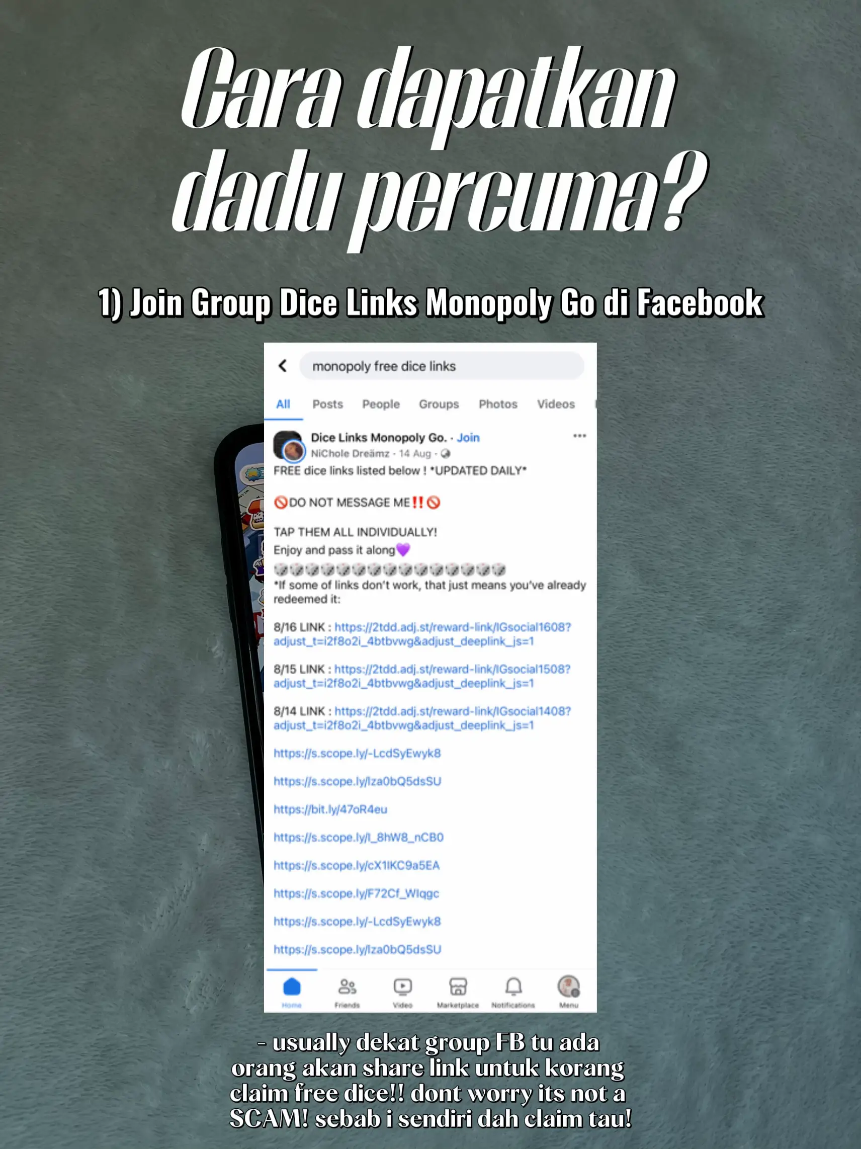 Tip Dapatkan Dadu Monopoly Go Percuma!! 🎲 | Galeri disiarkan oleh Ain ...
