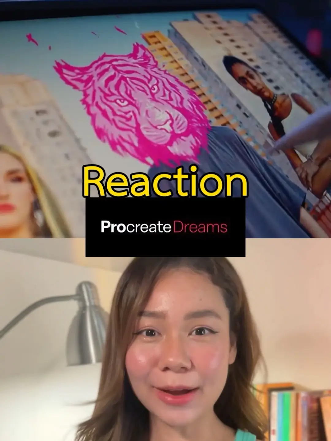 Reaction Procreate dream ครั้งแรก 🏼🎨🤩 | วิดีโอที่เผยแพร่โดย Bearbykim | Lemon8