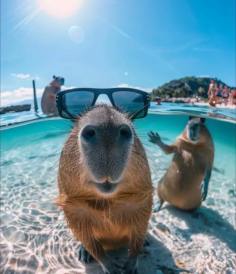 น้องคาปิบาร่า🦦🤎 | แกลเลอรีที่โพสต์โดย Aam Aam | Lemon8