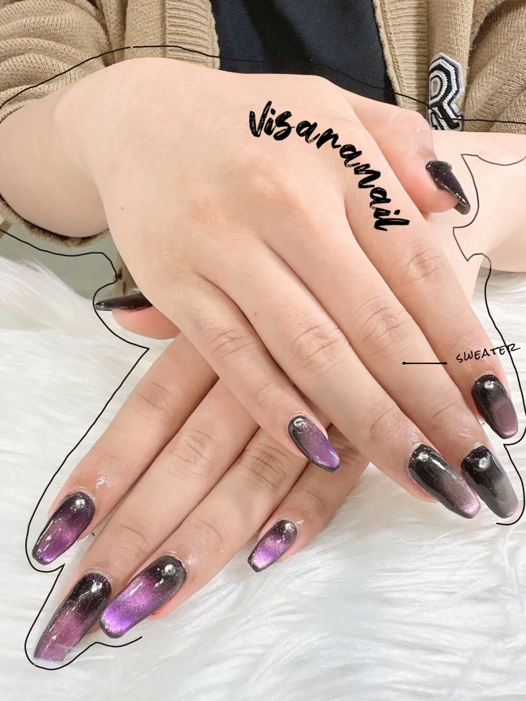 สีลูกแก้วแคทอายยย 💜 | แกลเลอรีที่โพสต์โดย Visara nail | Lemon8