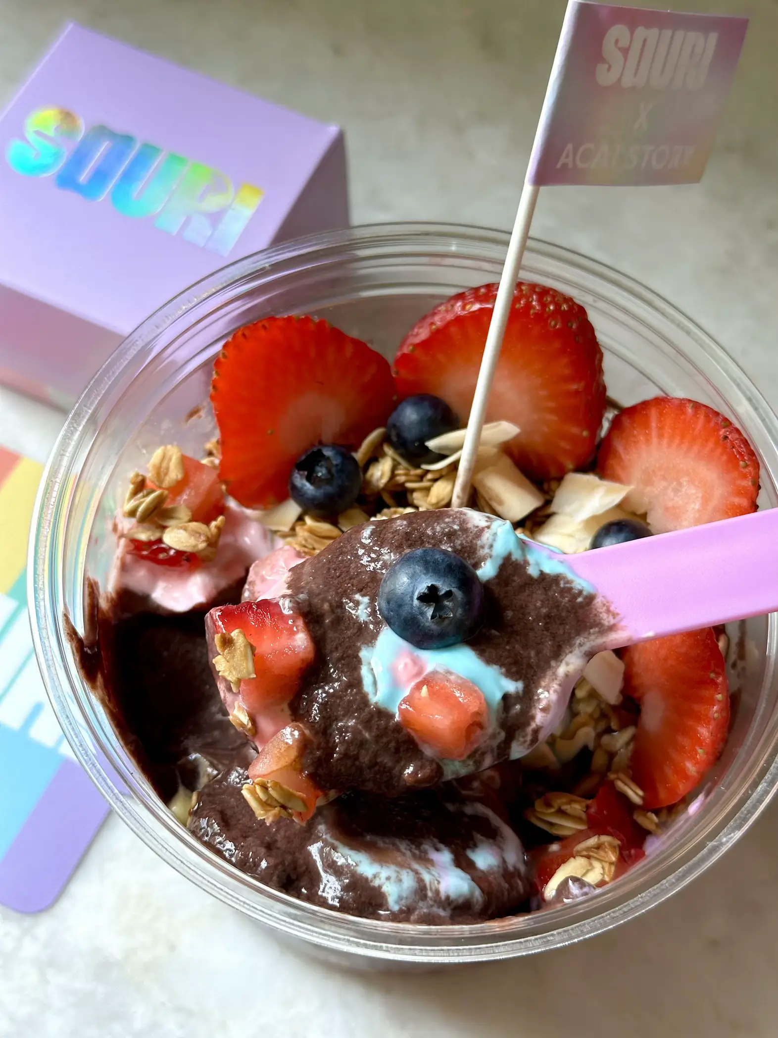 SOURI x ACAI STORY 🦄🩵 | แกลเลอรีที่โพสต์โดย กินกันเถอะ | Lemon8