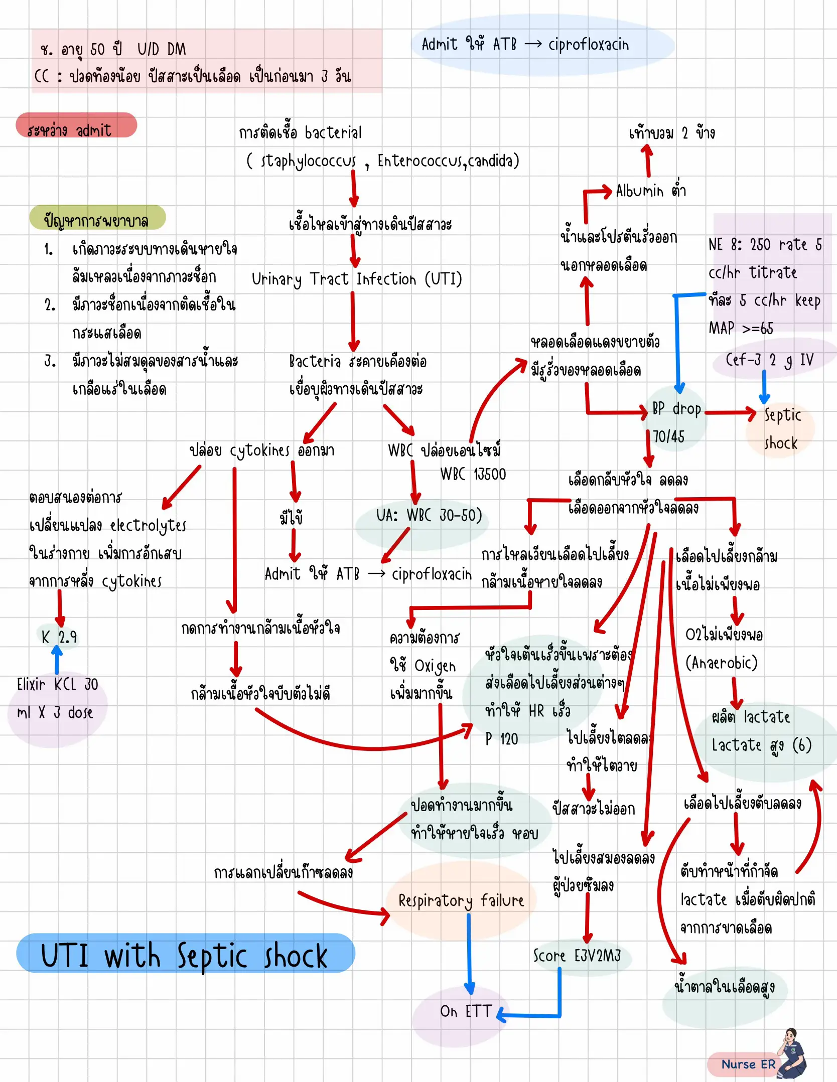 UTI with septic shock | แกลเลอรีที่โพสต์โดย Nurse ER | Lemon8