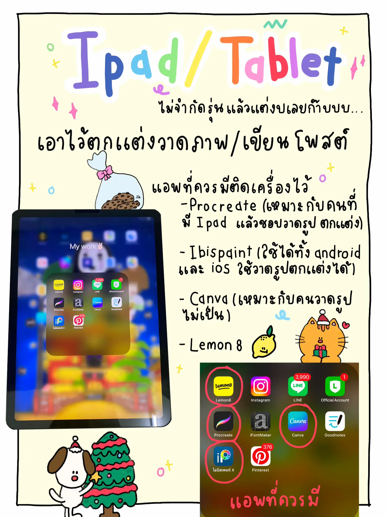 3 อุปกรณ์ ที่ content creator ควรต้องมี!! 💻📝 | แกลเลอรีที่โพสต์โดย Dookdookart˚ ༘♡ | Lemon8