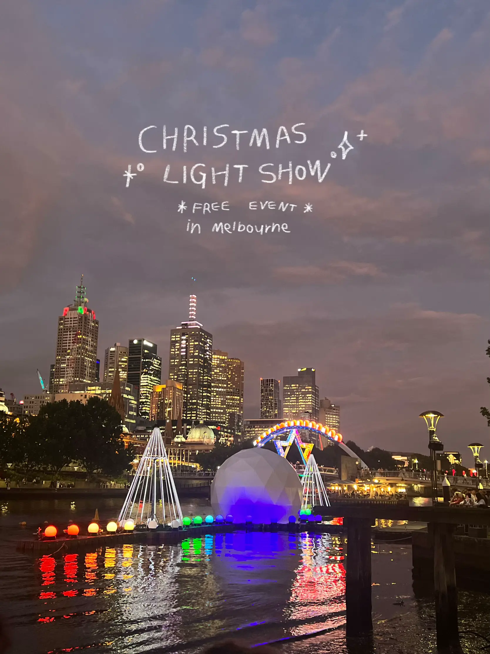 Christmas River light show in เมลเบิร์น 🎄🎈🎇 | แกลเลอรีที่โพสต์โดย ...