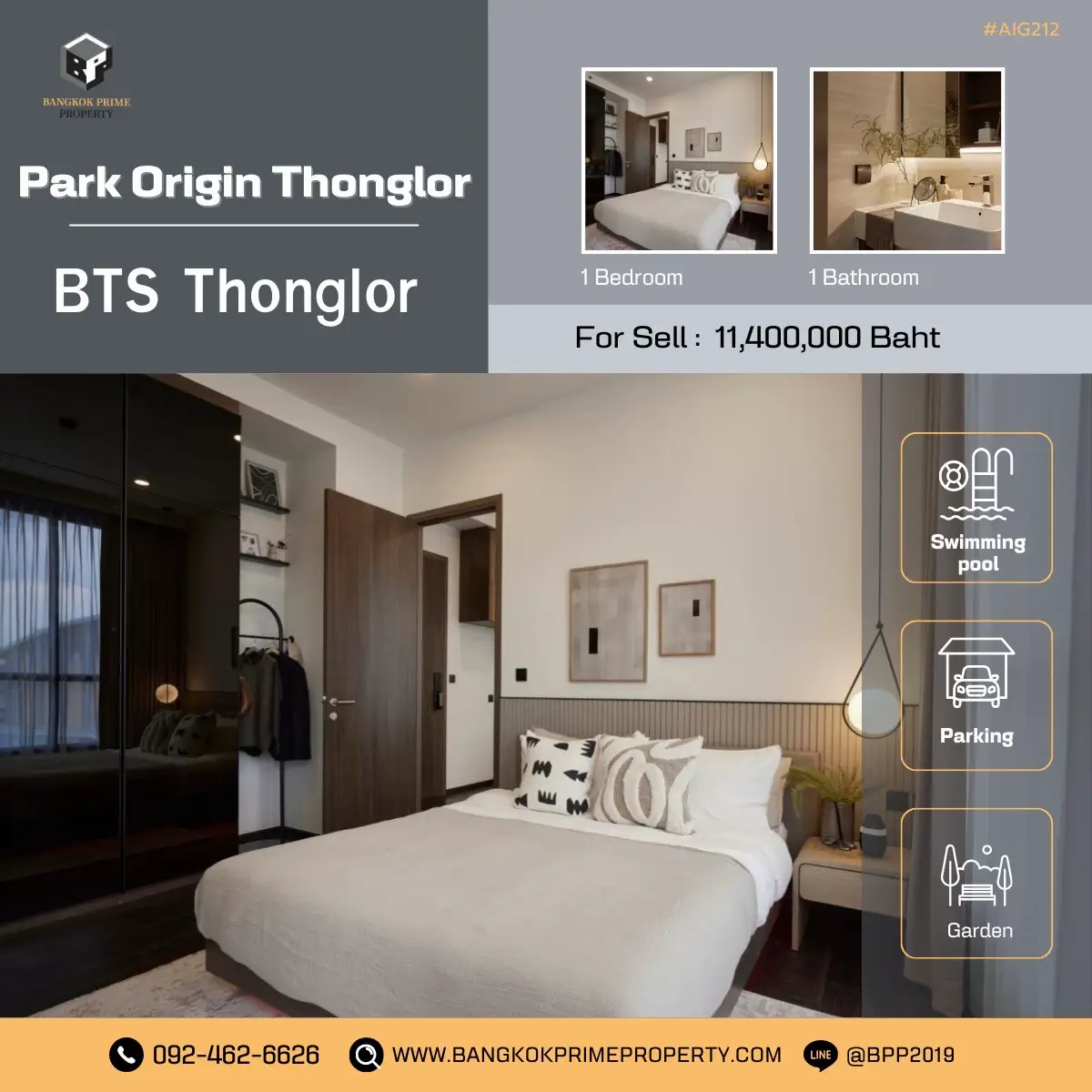 ขายห้อง Luxury Park Origin Thonglor | แกลเลอรีที่โพสต์โดย BPP Property | Lemon8