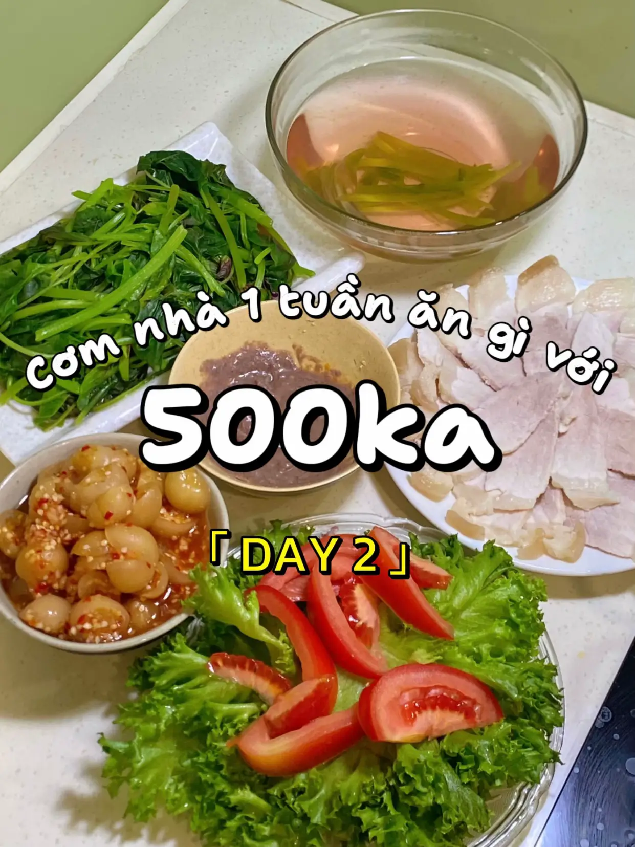 CƠM NHÀ 500KA 1 TUẦN CÓ GÌ?? [Ngày 2] | Video do nomihow đăng | Lemon8