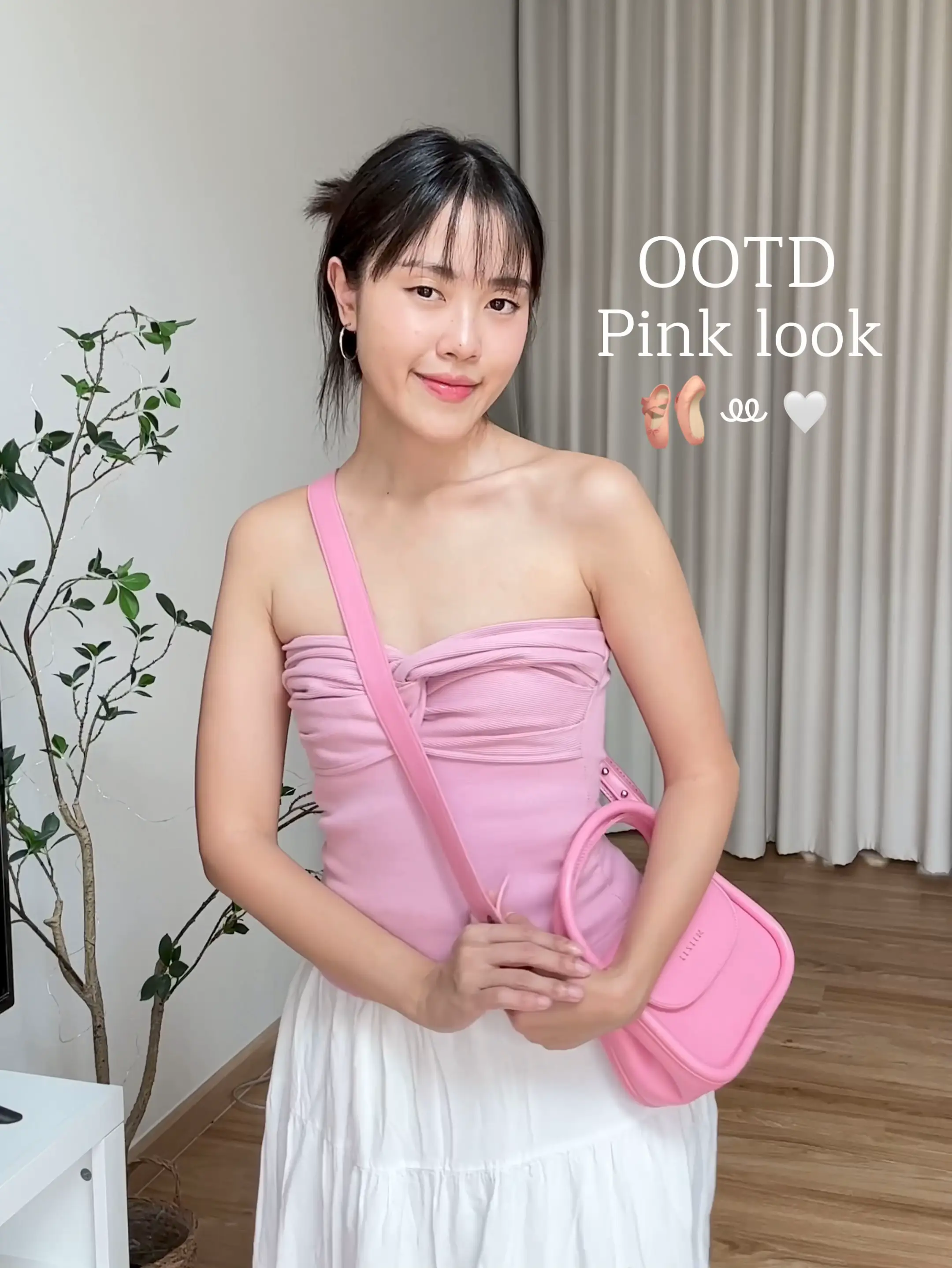 OOTD 🩷 Pink Look หวานแบบไม่เลี่ยน! 👀 | วิดีโอที่เผยแพร่โดย Saturday Mania | Lemon8