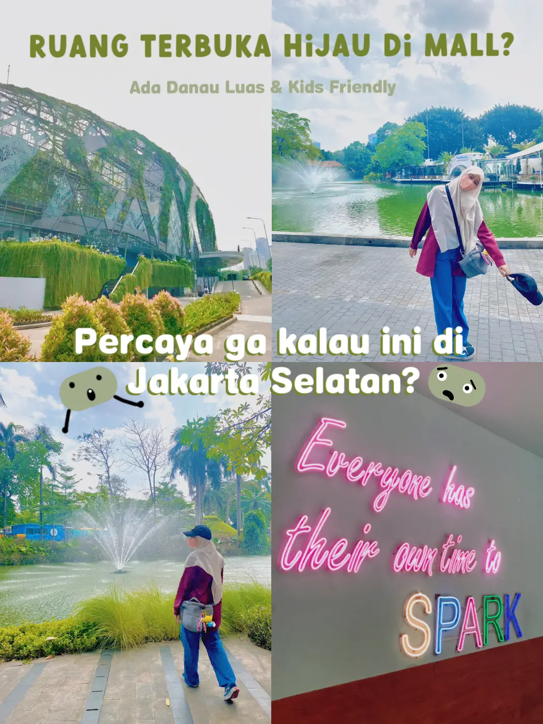 Ruang Terbuka Hijau di Mall? Ada Danaunya Lho! | Galeri diposting oleh Jalan Bareng | Lemon8