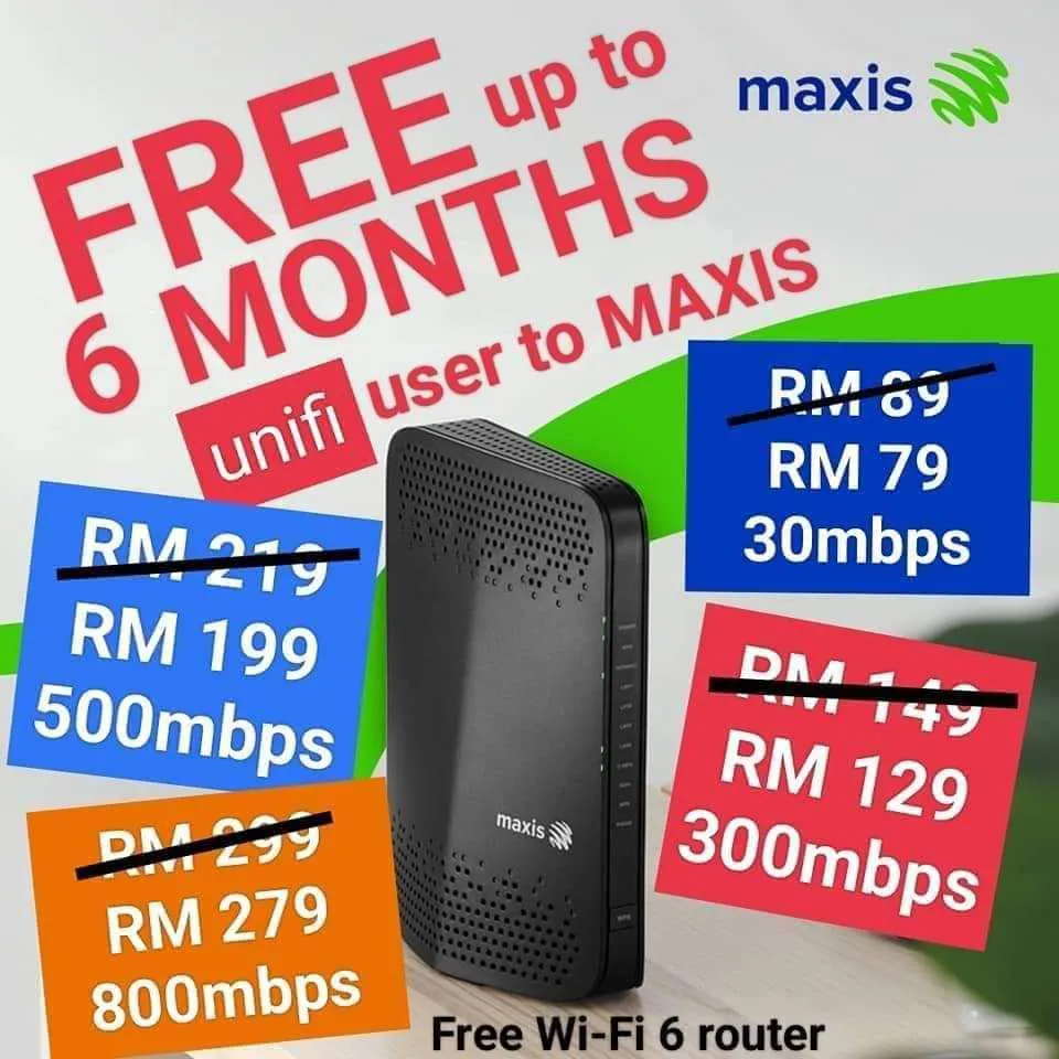 MAXIS FIBRE MEDEKA PROMOTION 🇲🇾 | Galeri disiarkan oleh HOME WIFI | Lemon8