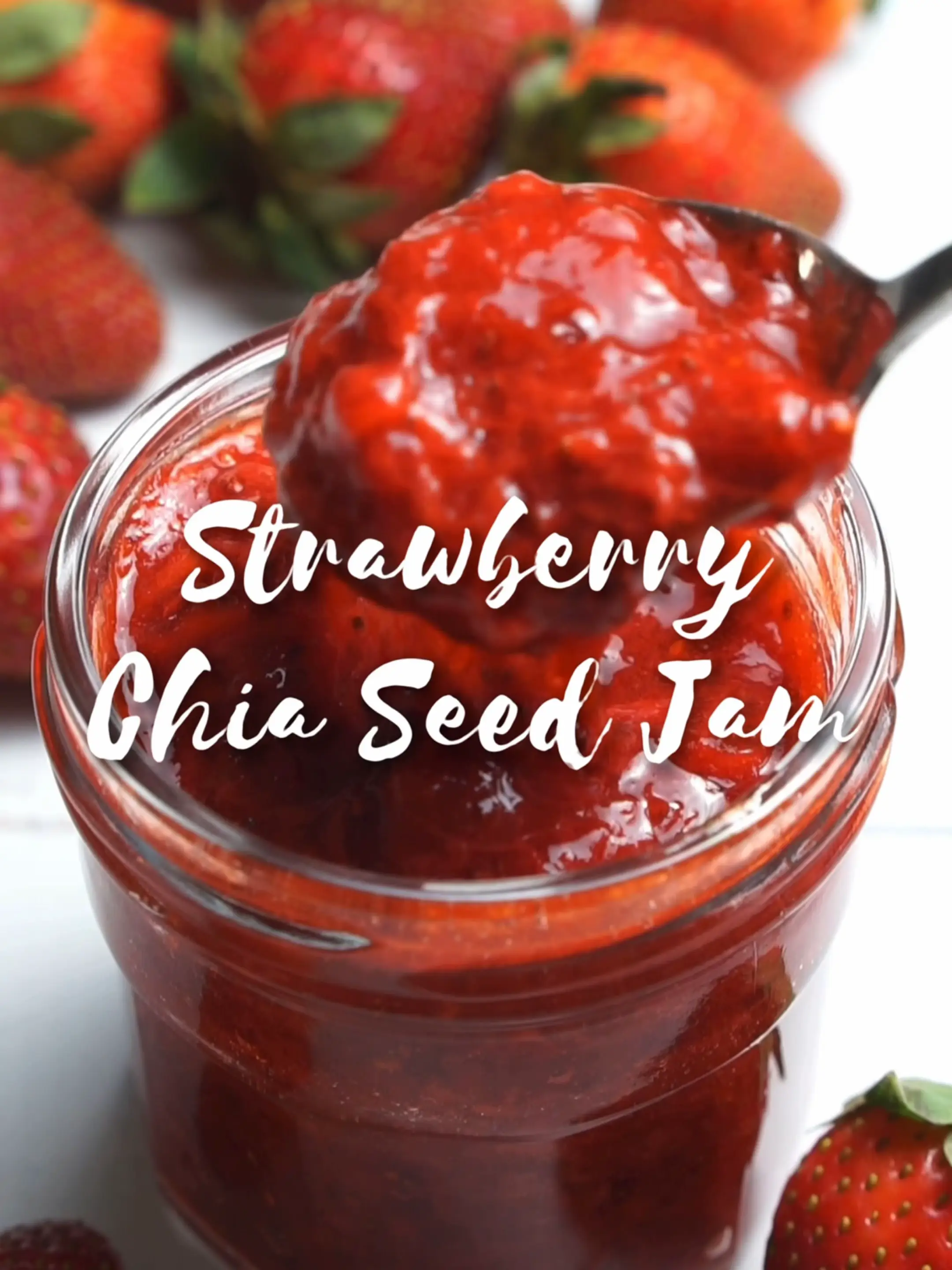 Strawberry 🍓Chia Seed Jam without Pectin | Video published by Beautifulvoyagr | Lemon8