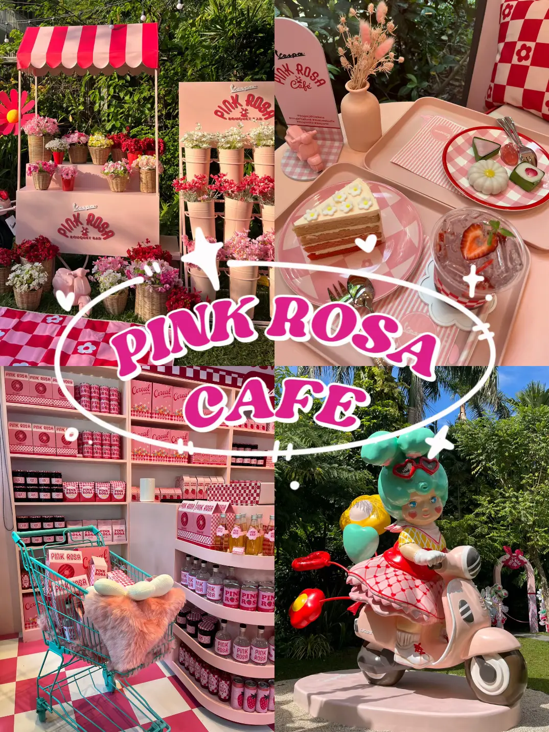 PINK ROSA CAFE‘ 💖 คาเฟ่สีชมพูสุดคิ้วท์ | แกลเลอรีที่โพสต์โดย Skyquare | Lemon8