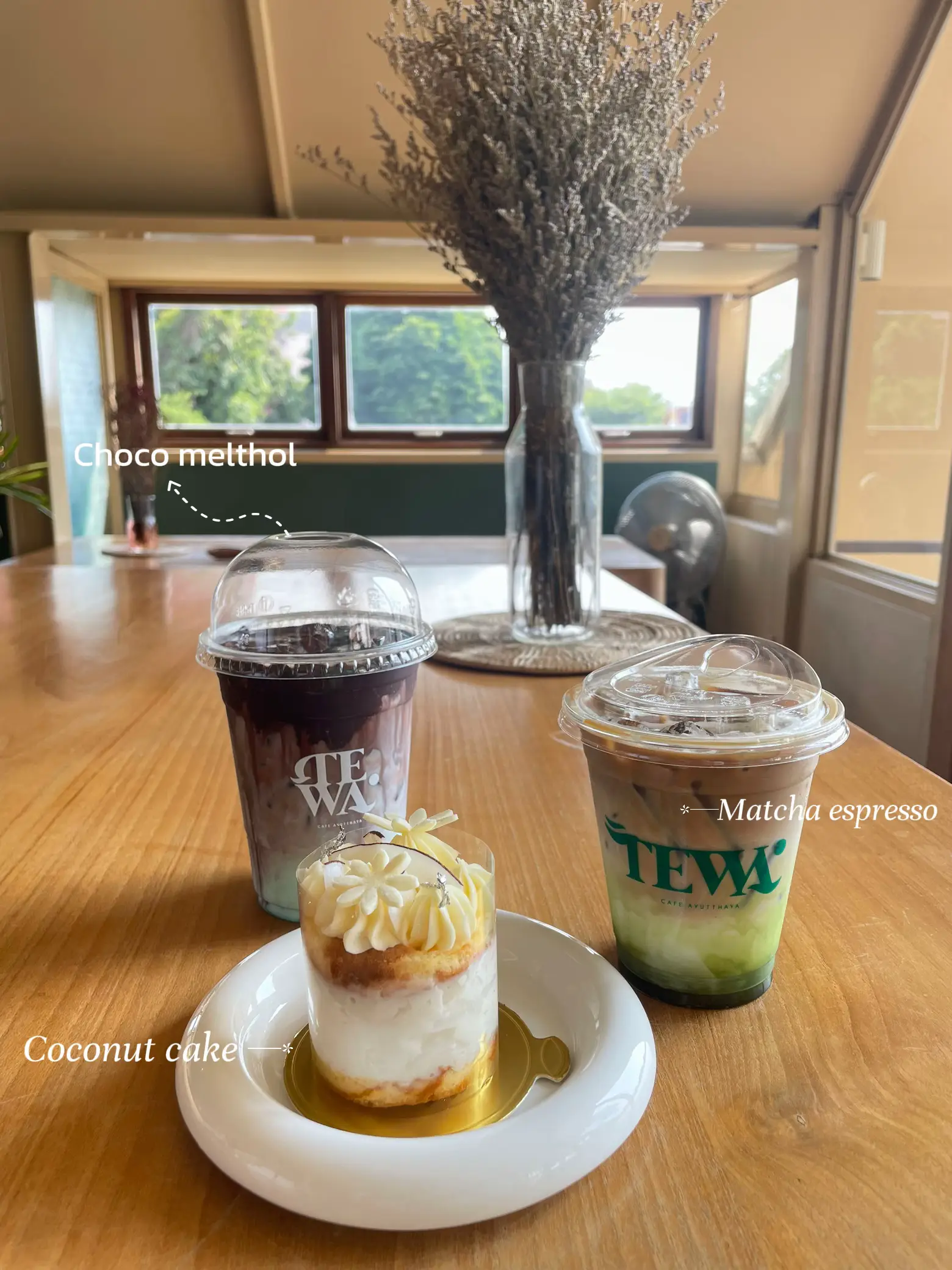 คาเฟ่อยุธยา : Tewa Cafe Ayutthaya | แกลเลอรีที่โพสต์โดย Dolla | Lemon8