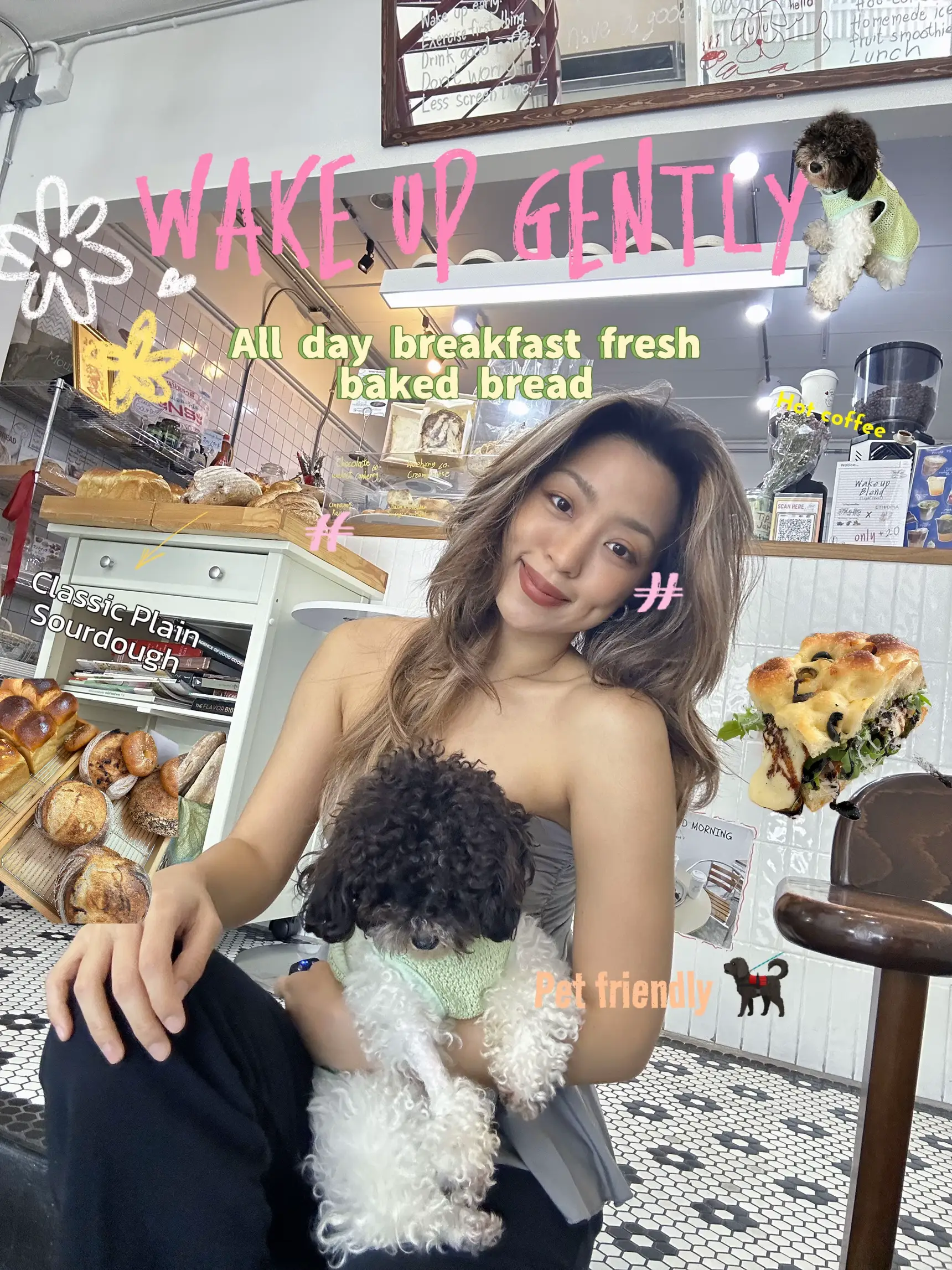 Wake up gently คาเฟ่ขนมปังอบใหม่ที่หอมสุดในลำลูกกา | แกลเลอรีที่โพสต์โดย Namiisnami | Lemon8