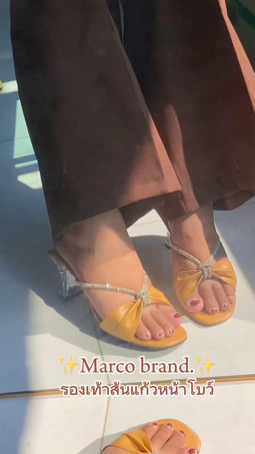 รองเท้าหน้าโบว์🎀 :ชื่อร้าน Marco brand. | วิดีโอที่เผยแพร่โดย ...