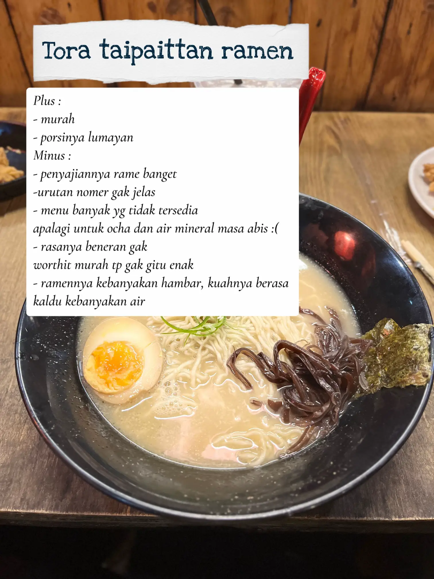 REVIEW TORA RAMEN📍Grand Galaxy Bekasi | Galeri diposting oleh ...