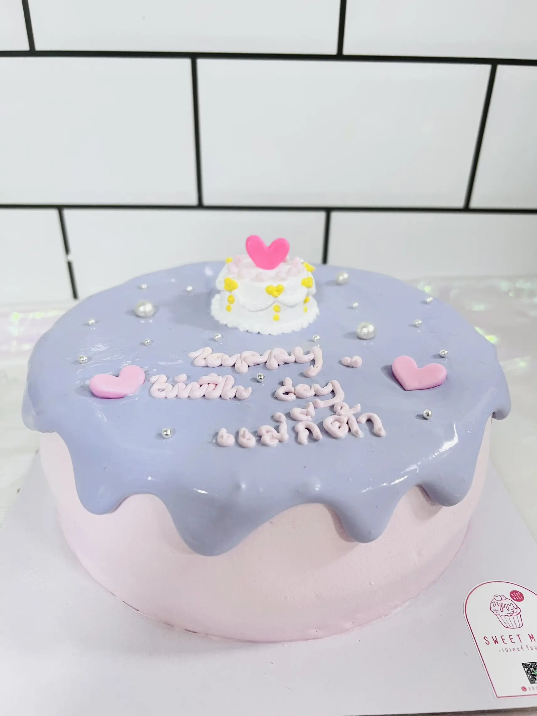 🎂Minimal cake💜🩷 | แกลเลอรีที่โพสต์โดย ร้านเค้กพัทลุง | Lemon8