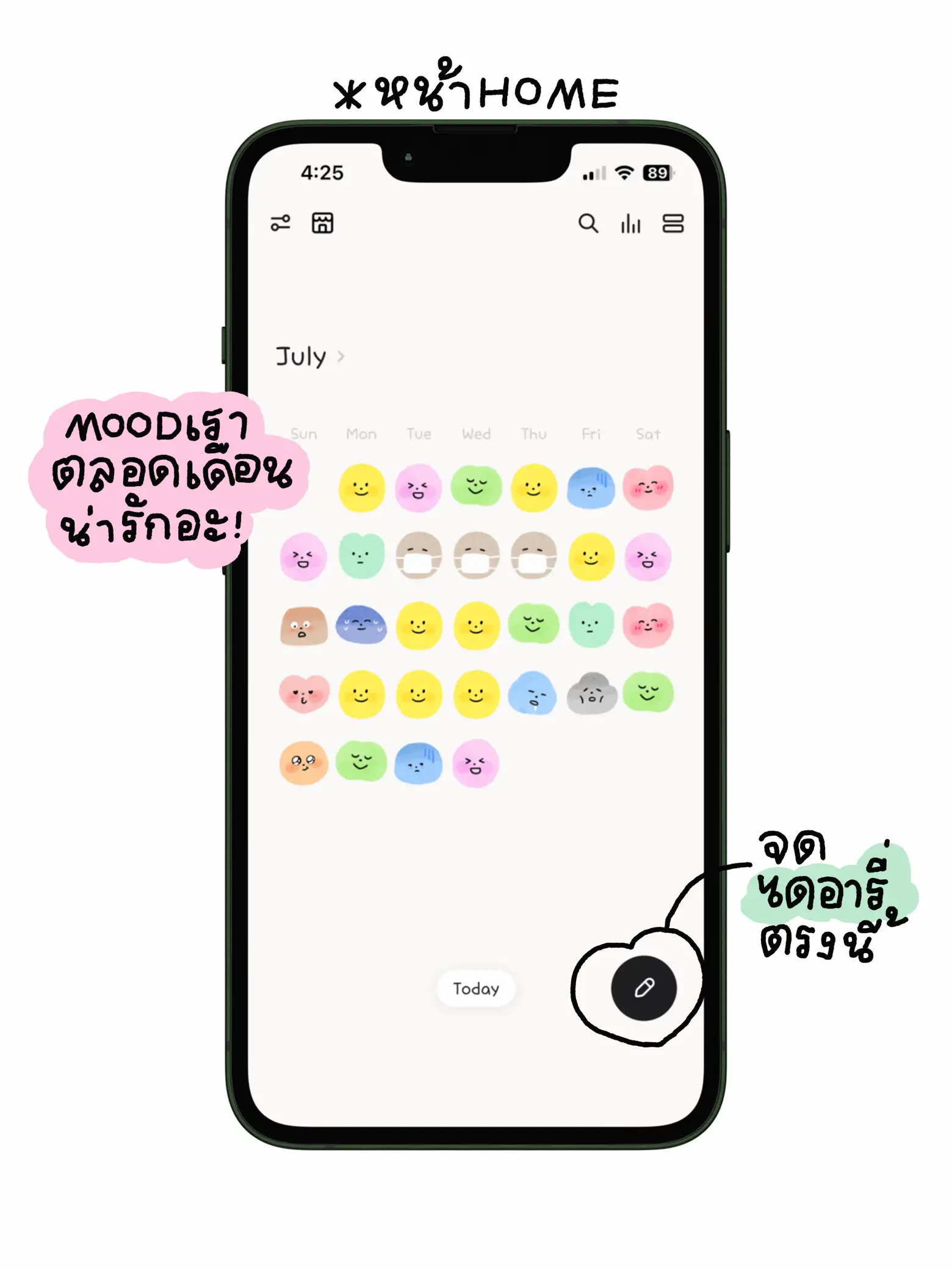 บันทึกอารมณ์ของเราผ่าน Moodie - Diary App 📒🌷 | แกลเลอรีที่โพสต์โดย ...