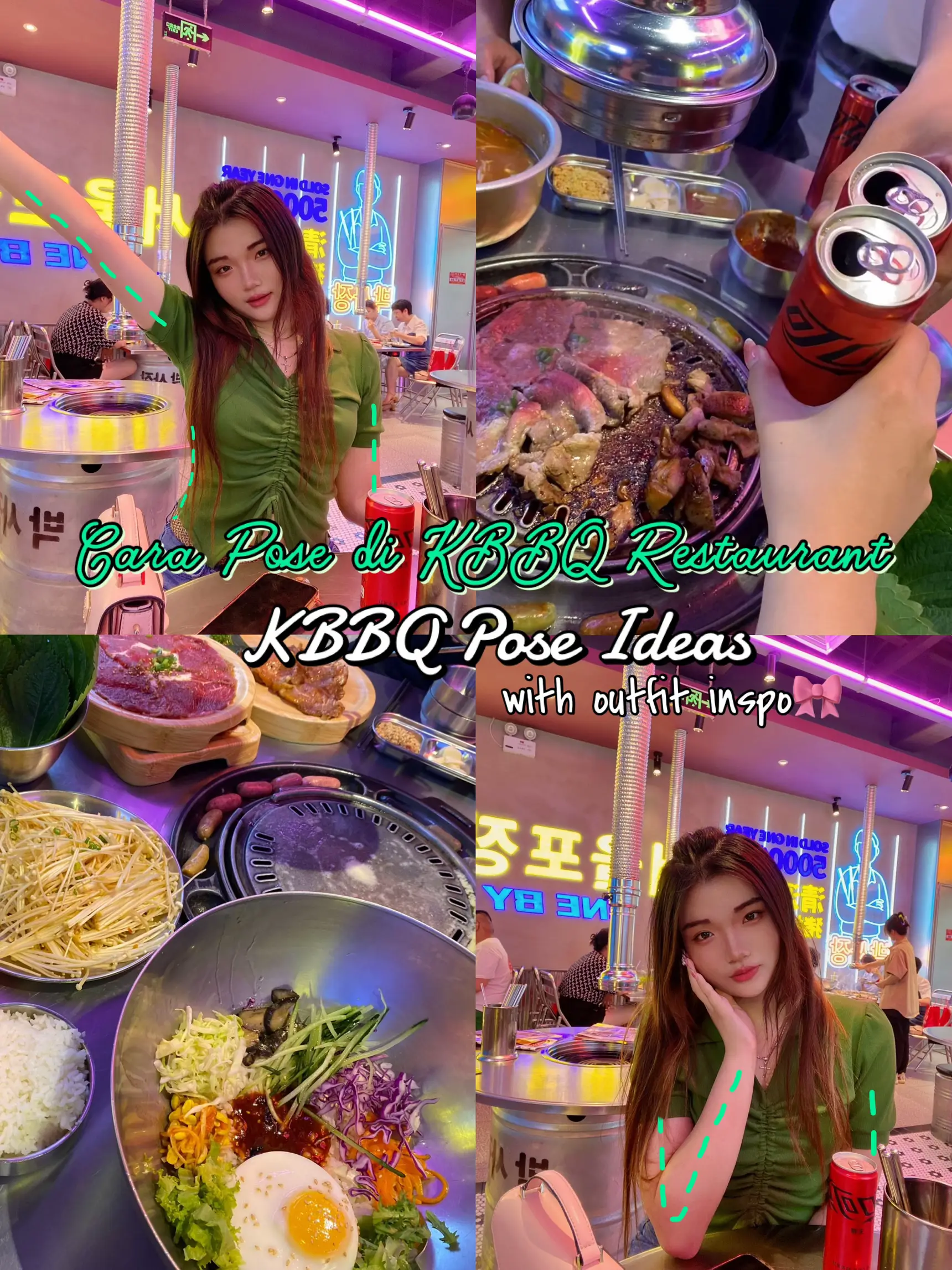 MUST SAVE! how to pose🎀: kbbq edition🍖 #CaraPose | Galeri diposting oleh cynthia🧞‍♂️ | Lemon8