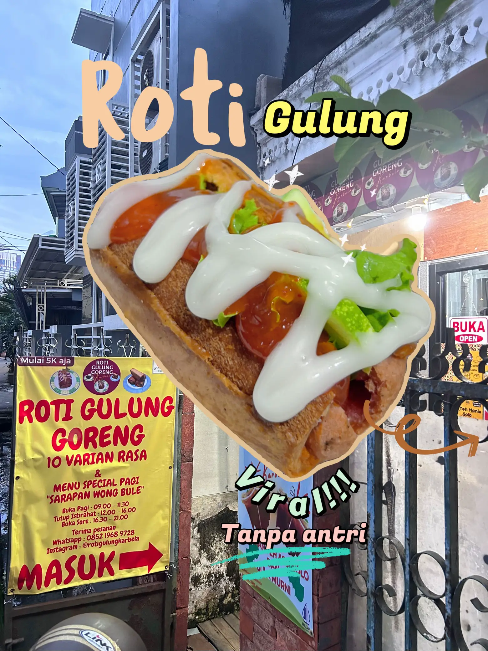 Roti Gulung Viral tanpa antri dijakarta selatan😍👌 | Galeri diposting ...