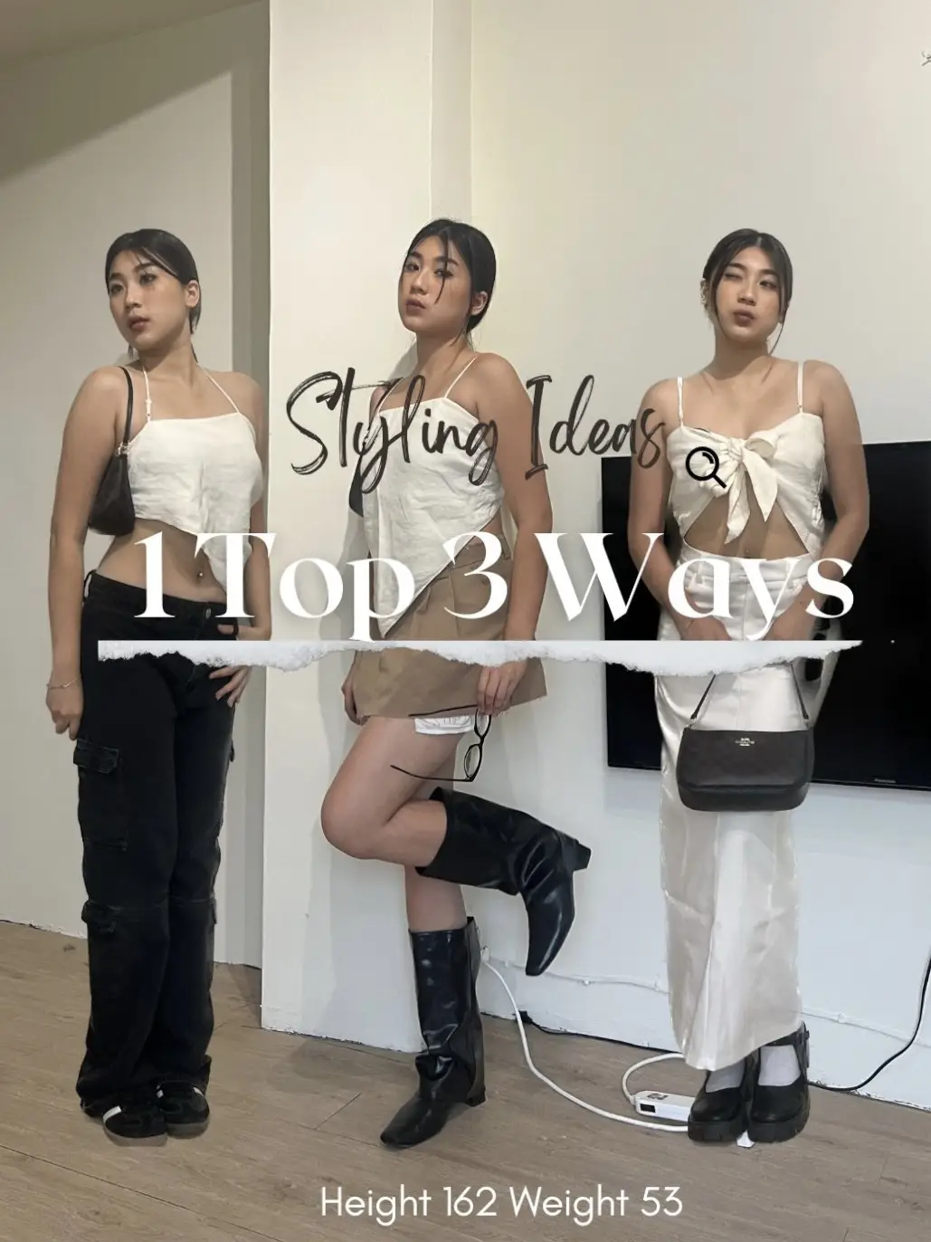 STYLING IDEAS | 1 Top 3 ways | Galeri diposting oleh zoey | Lemon8